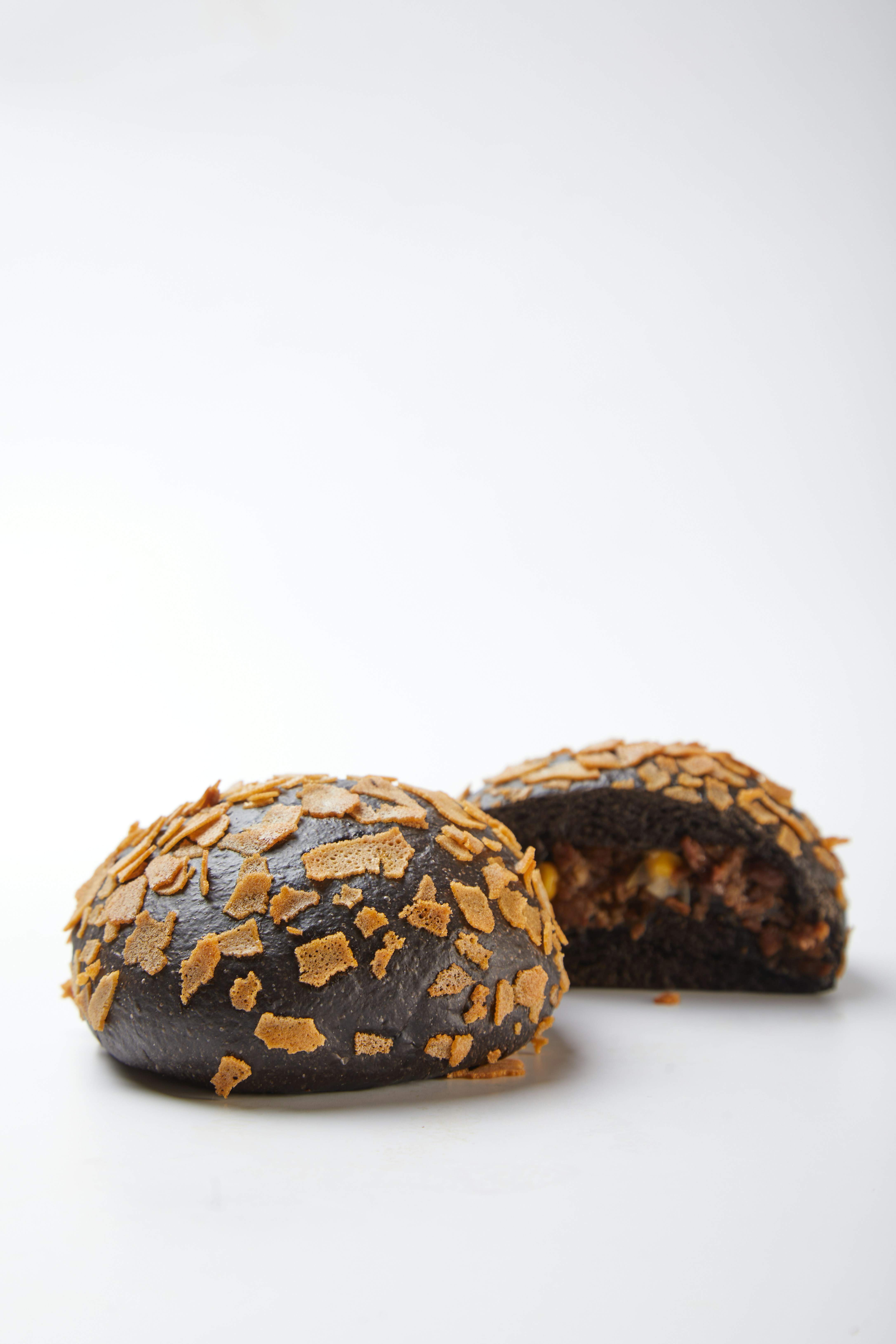 Midday Glaze: Chocolate Donuts with Crunchy Hazelnut Topping