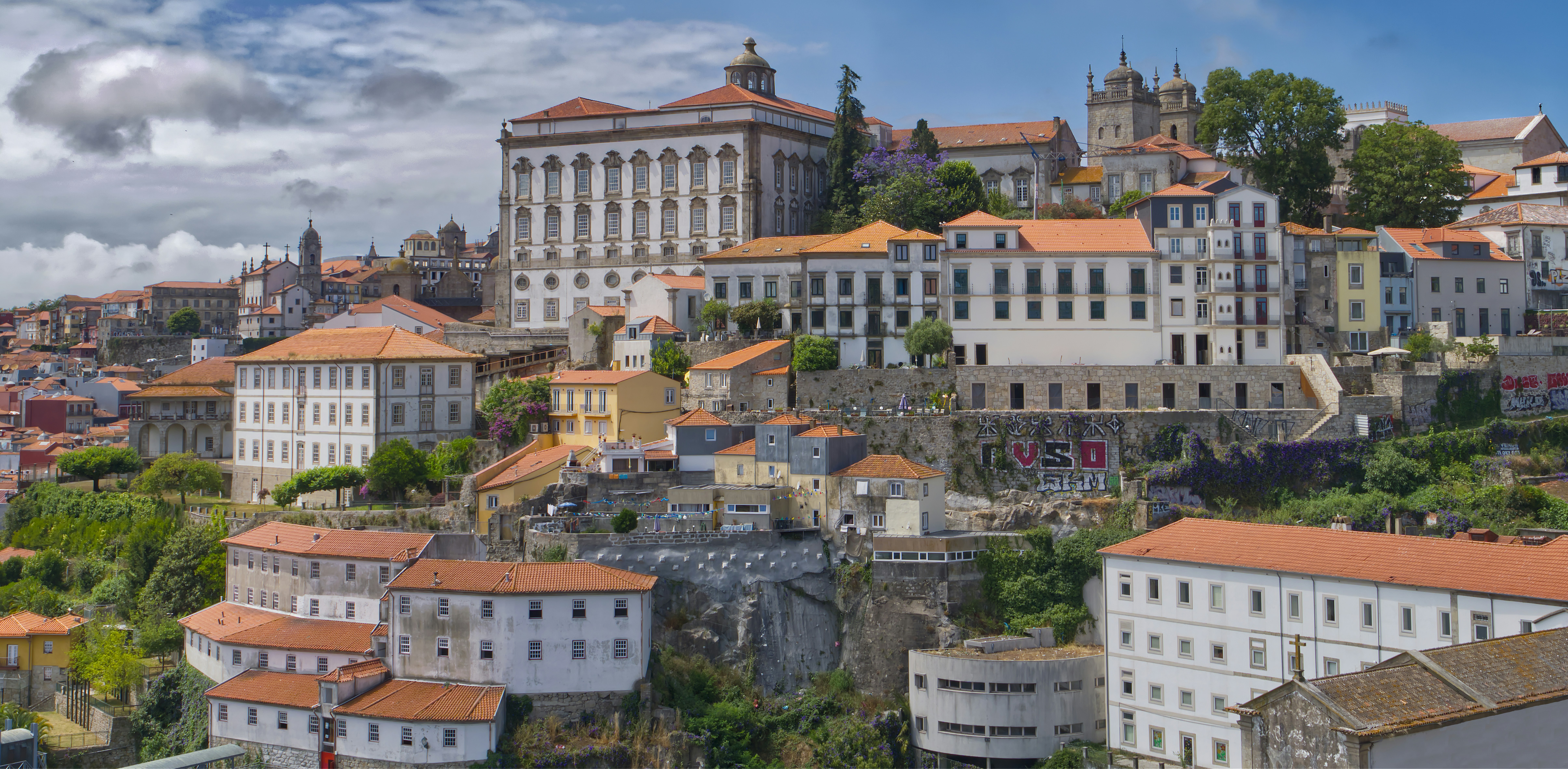 Terra Cotta Rooflines and Historic Terraces Overlooking the Old Town
