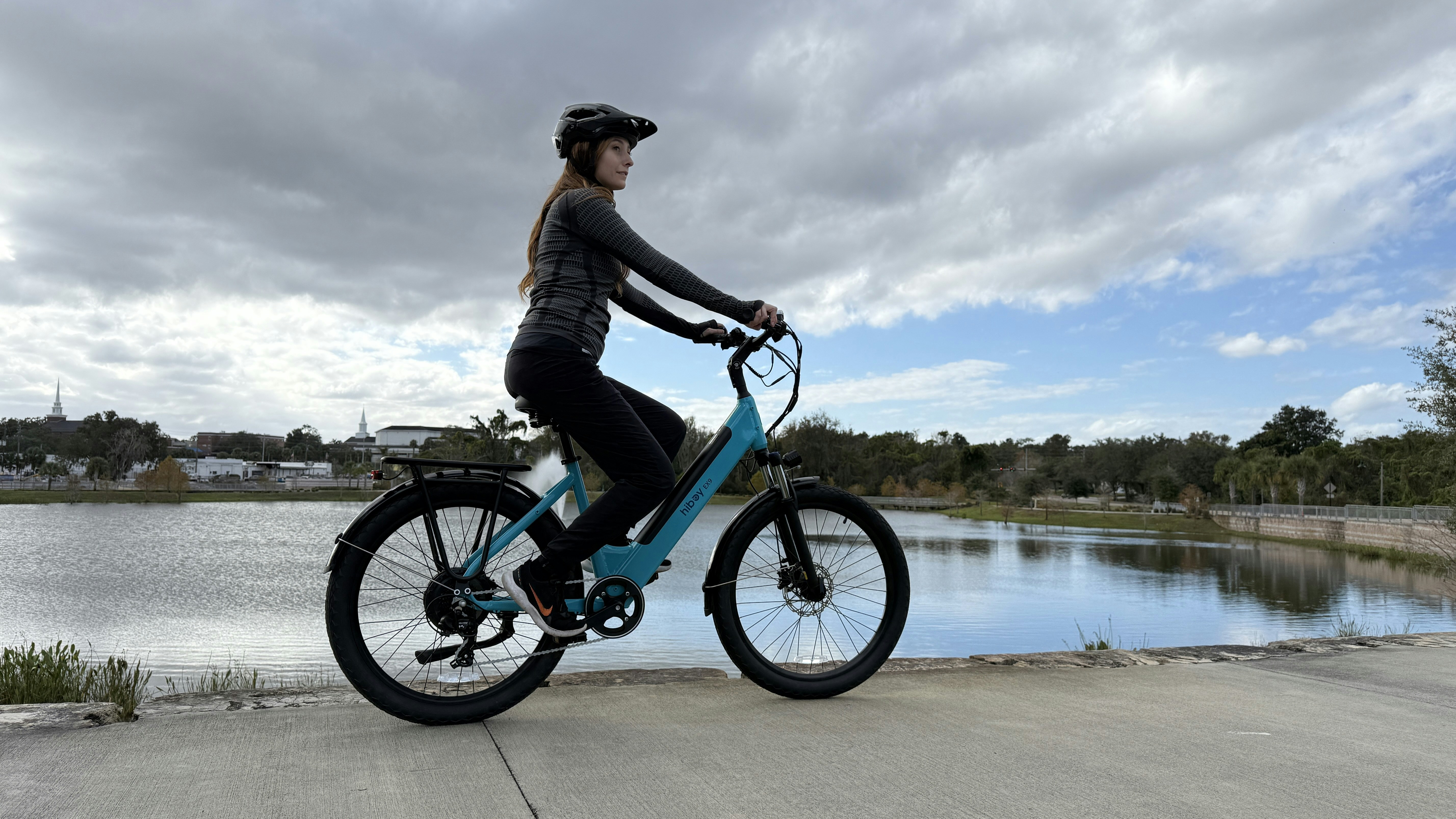 Pedal In Balance: A Rider Surges Along the Lakefront Trail