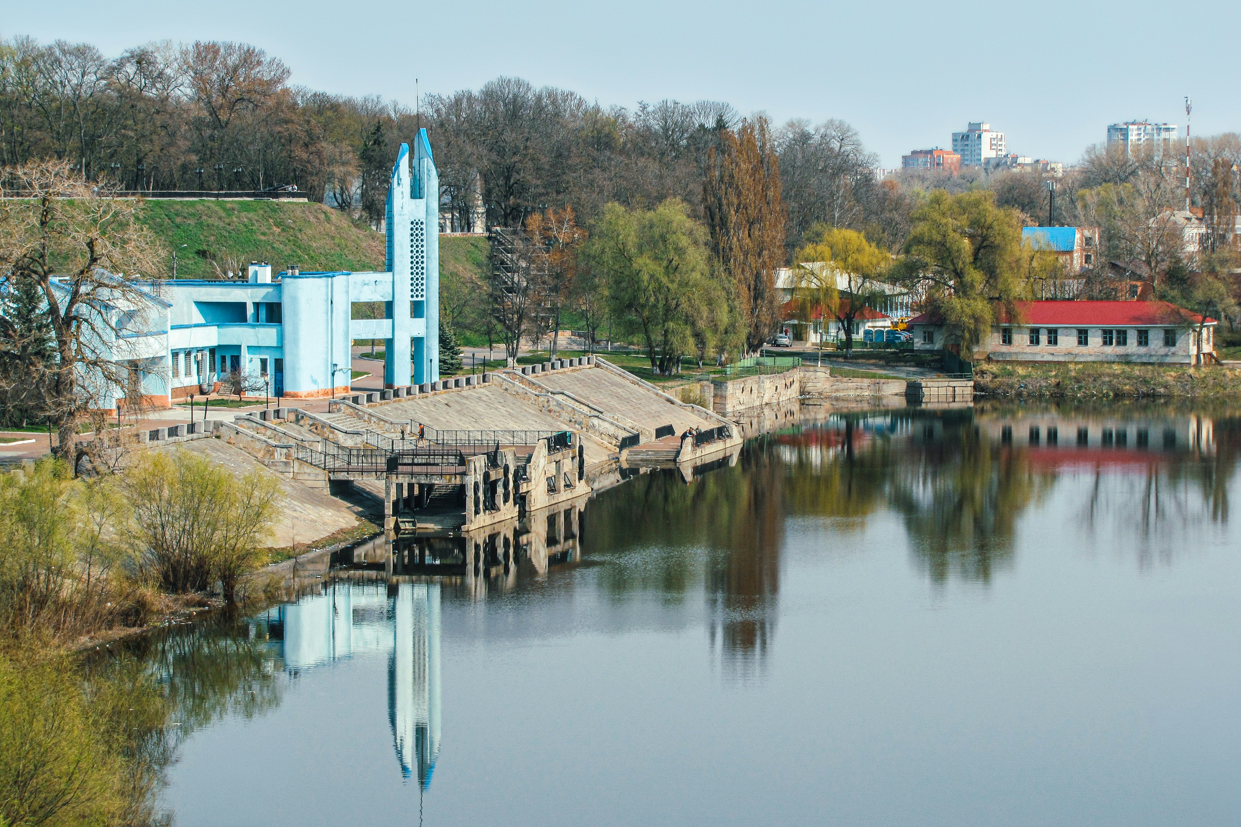 Blue River Promenade and Tower: Echoes of a Quiet City