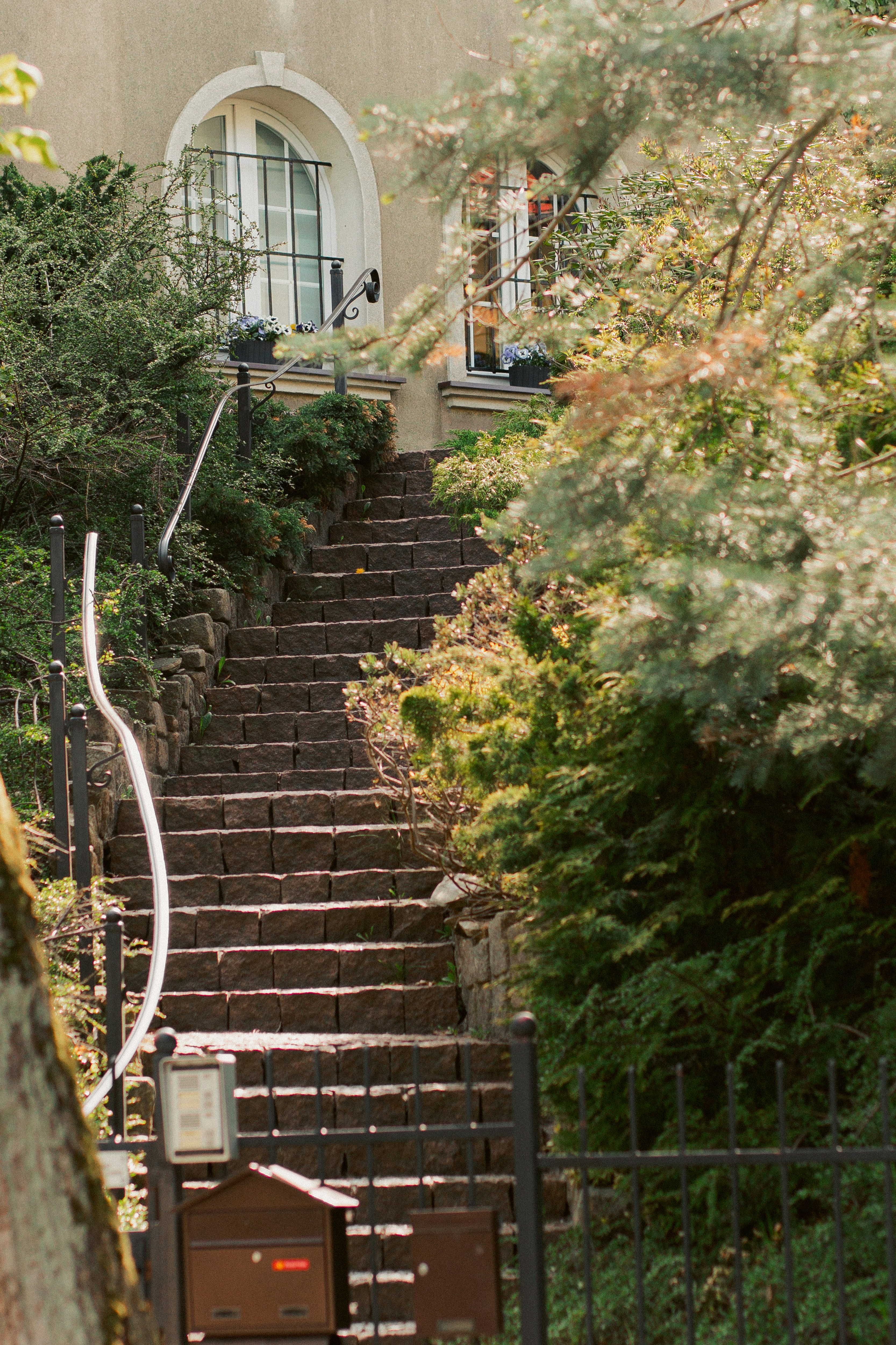 Stone Staircase to a Quiet Terrace