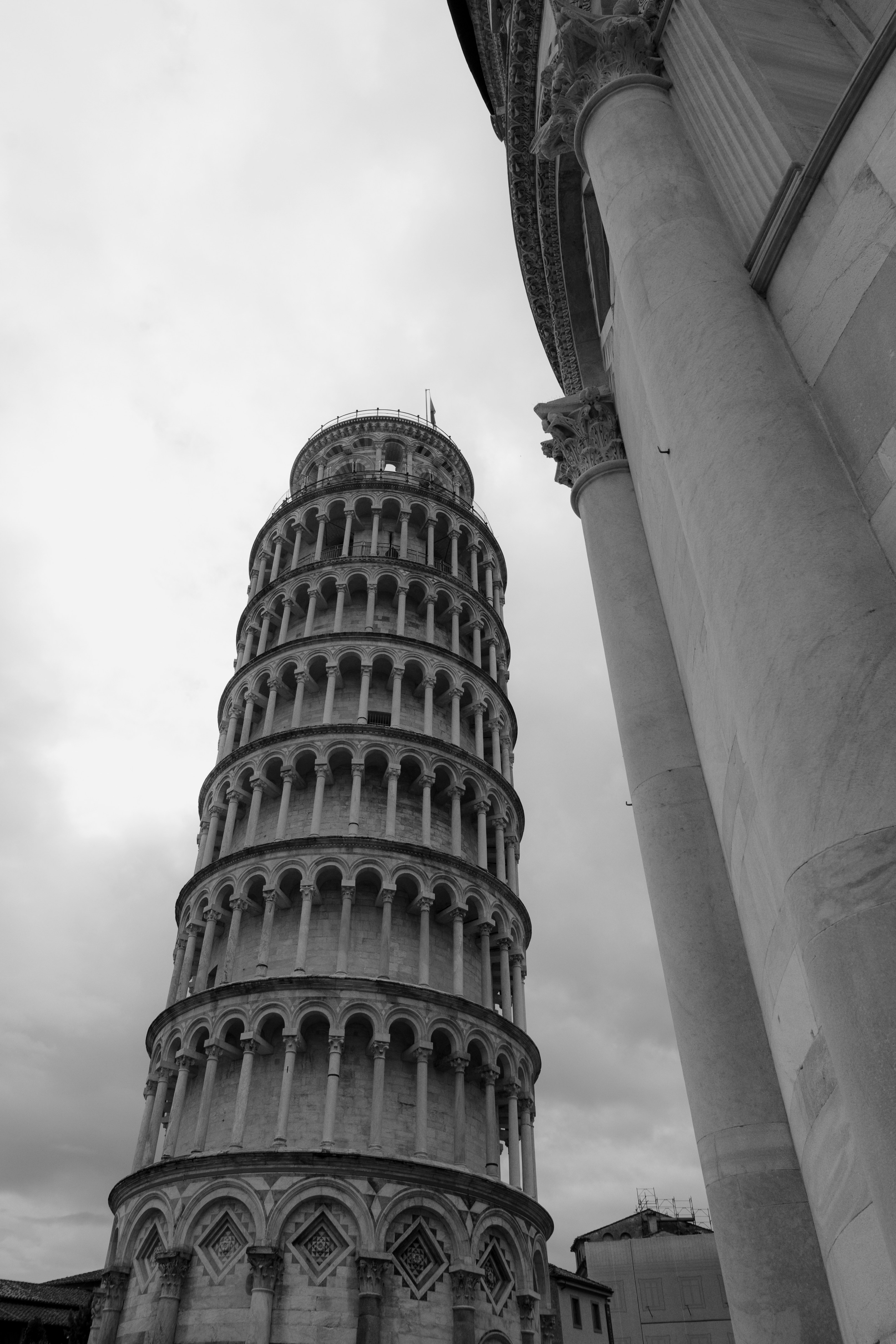 Leaning Grace: The Leaning Tower of Pisa from a Monumental Perspective