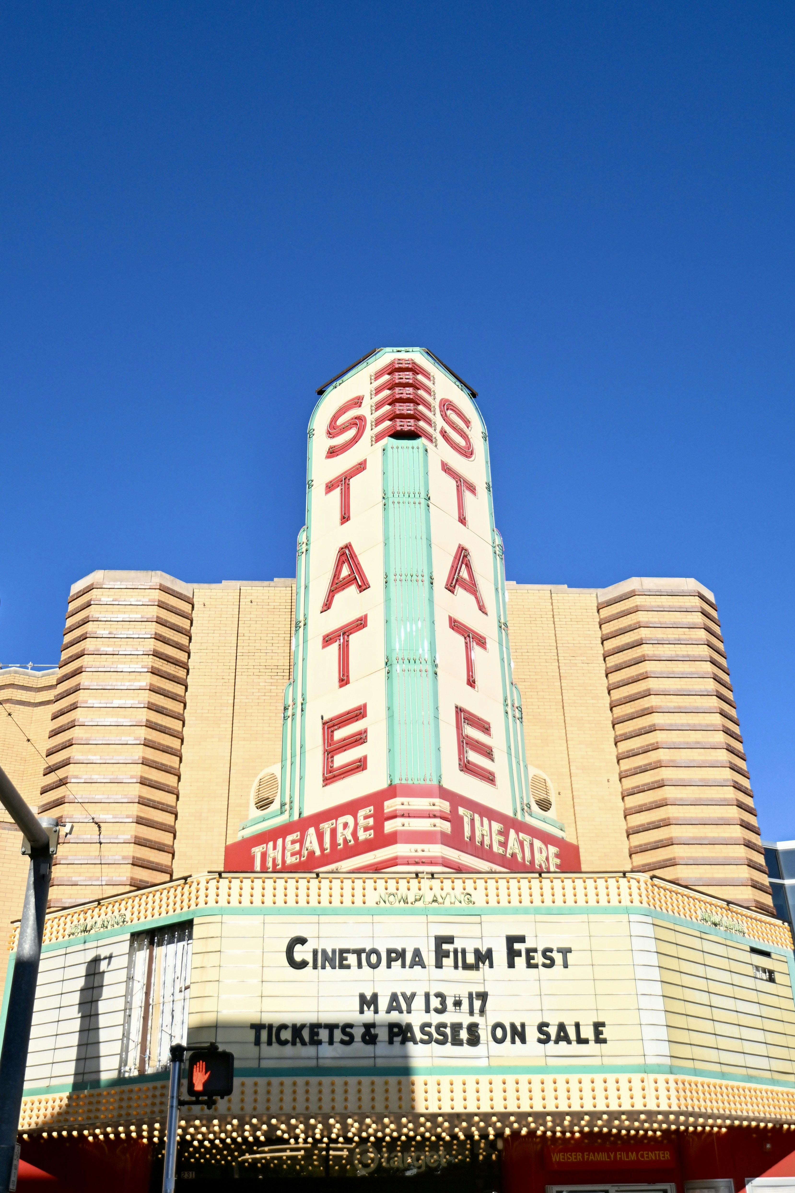 State Theatre on State Street in Ann Arbor, Michigan. Built in 1942