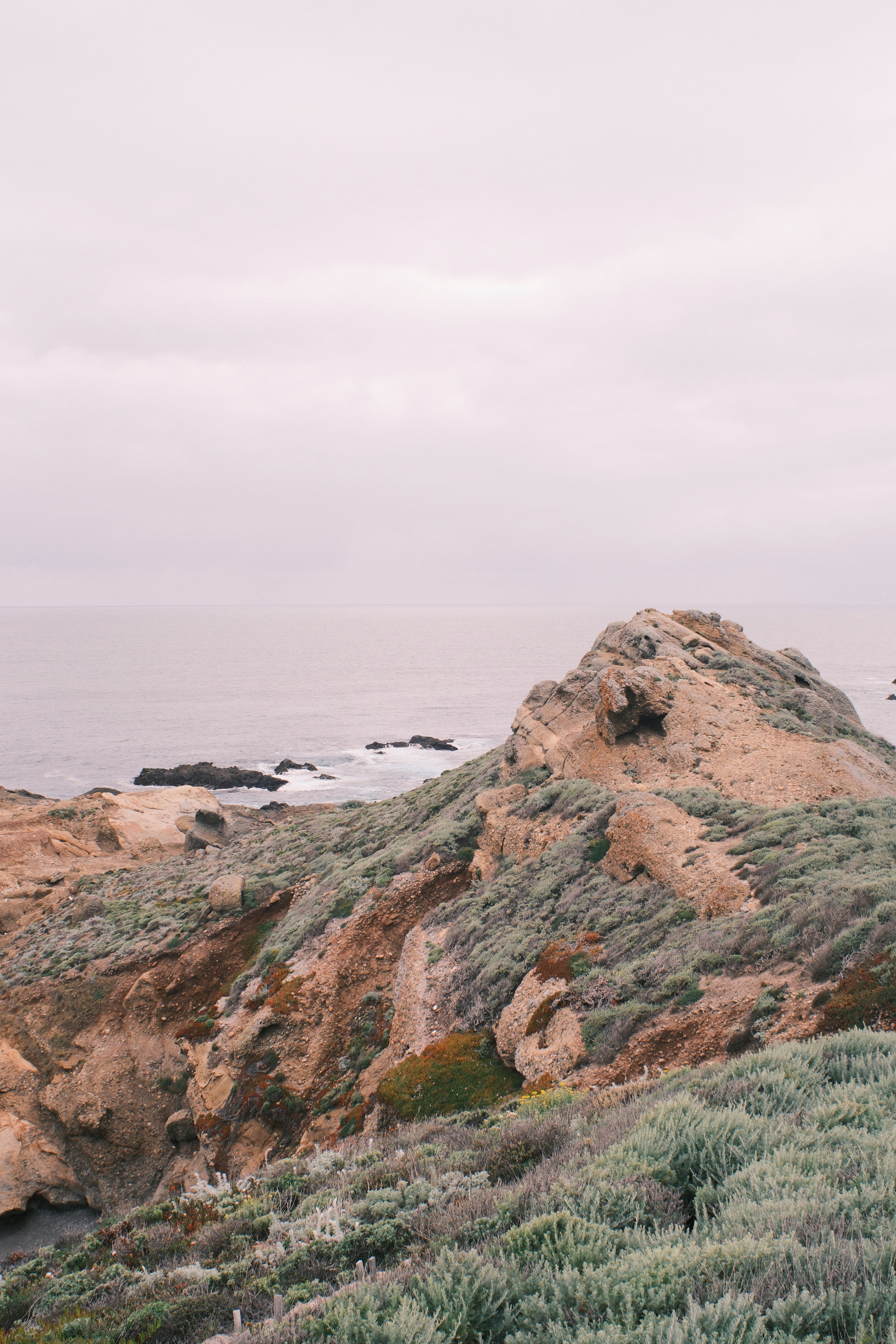 Coastal Cliffs at Soft Pastel Dawn