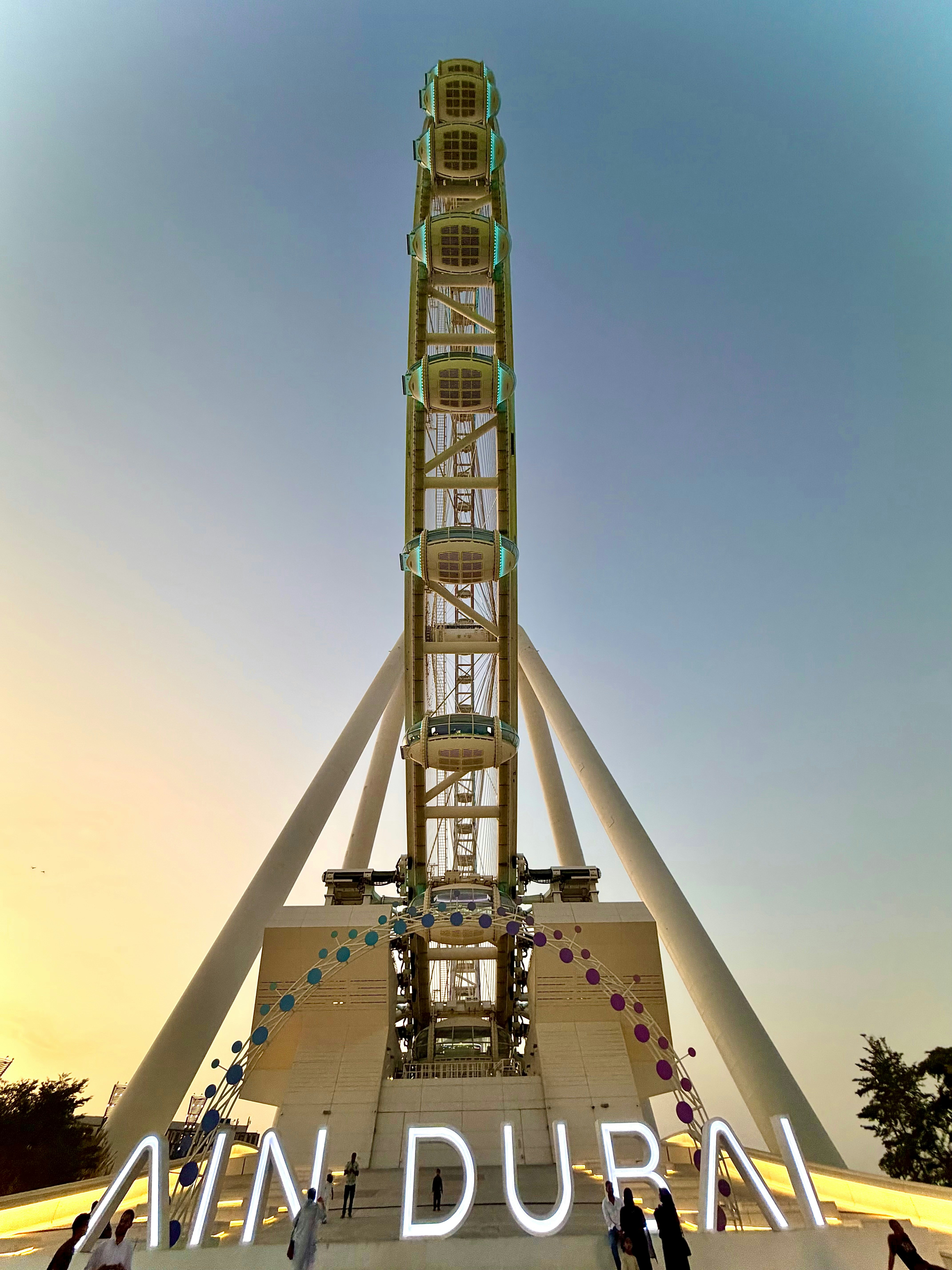Eye of the Wheel: A Towering Observation at Sunset