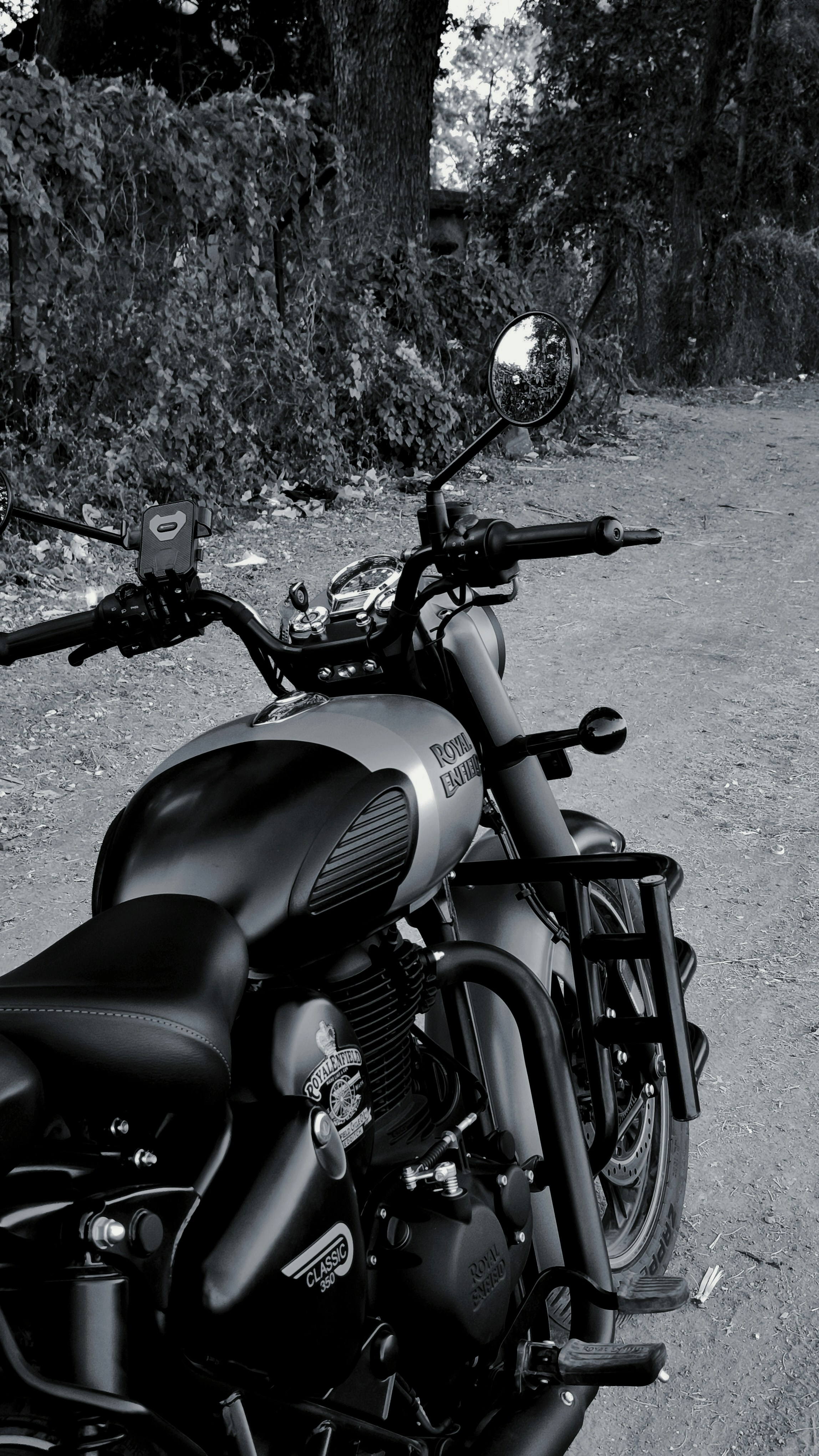 Midnight Steel: A Solo Classic Bike Fades into the Gravel Path
