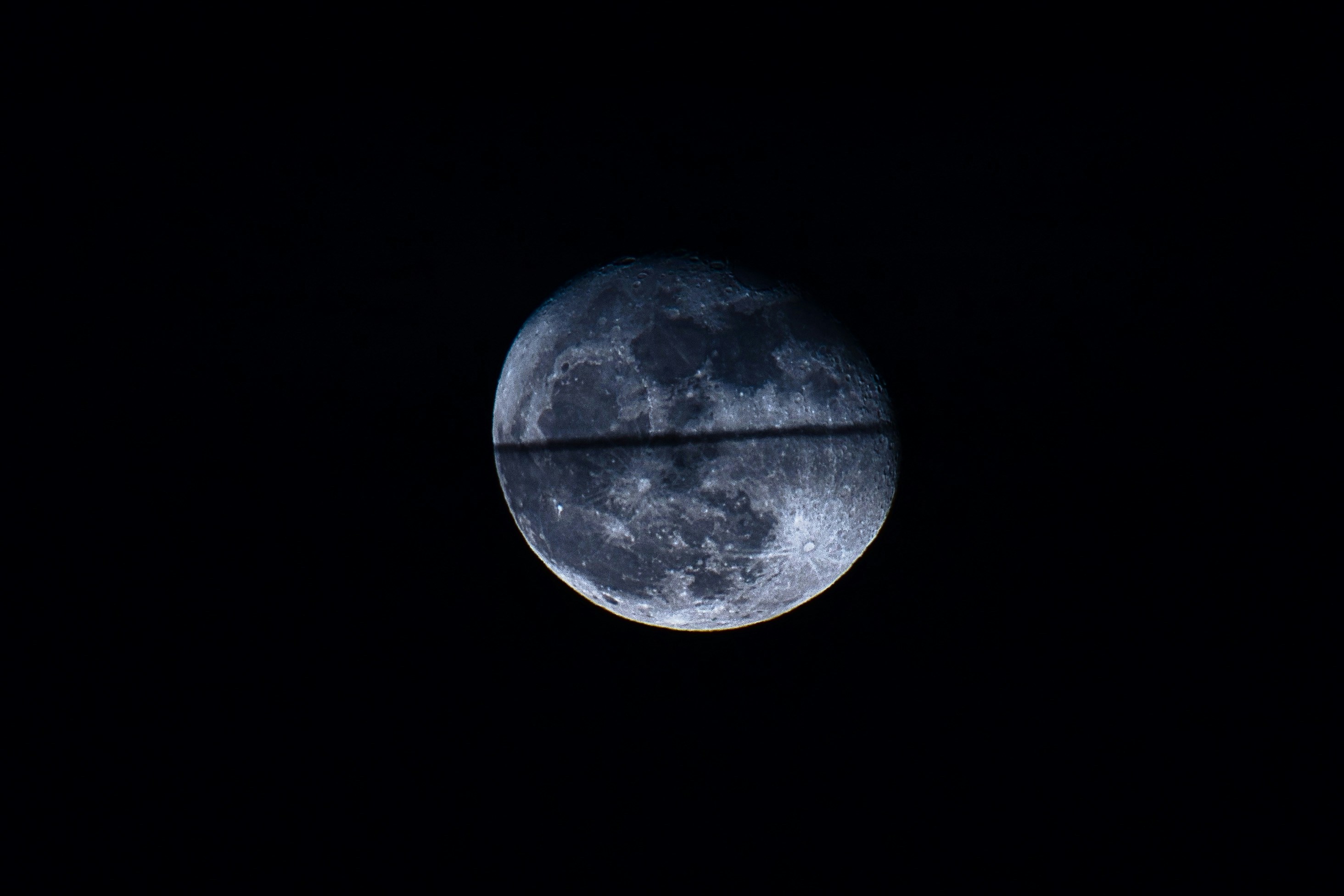 Lunar Phase Slice Across a Velvet Sky
