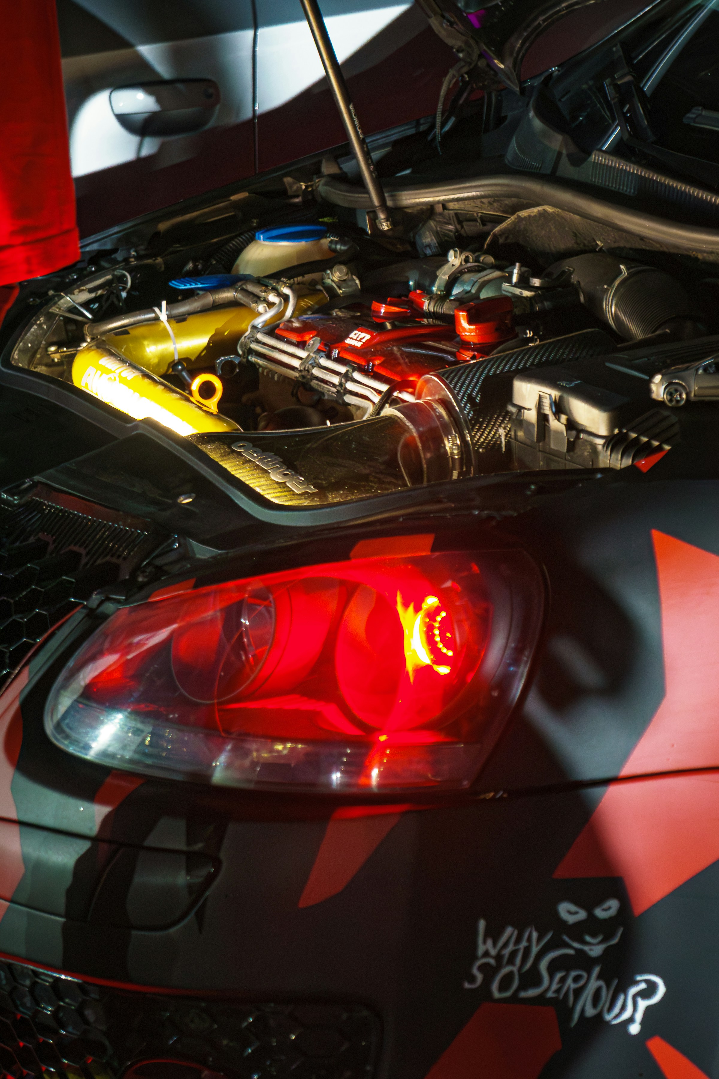 Under the Hood: Red Accents and Engine Intel