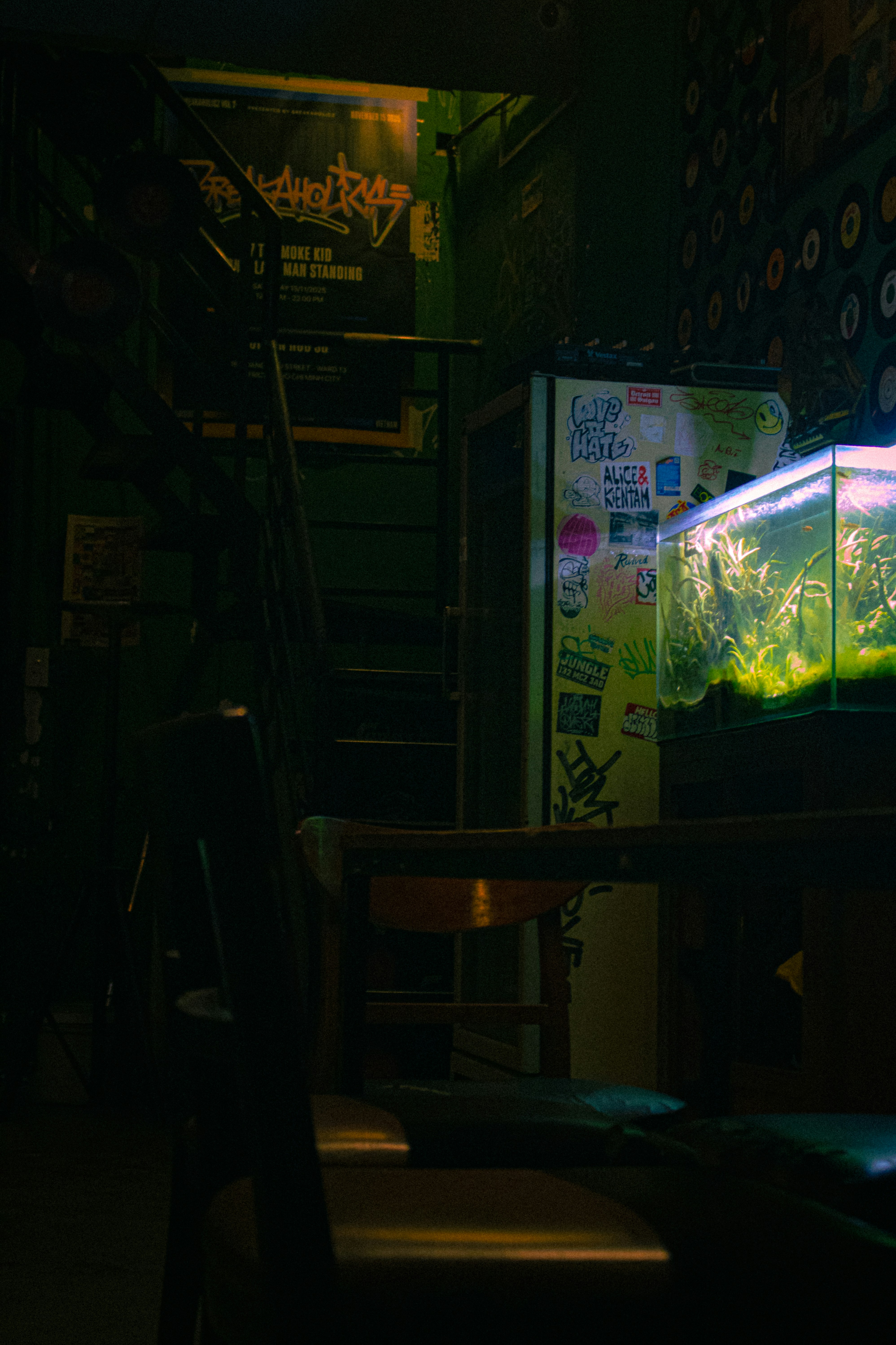 Hidden Aquarium Neon in the Backroom
