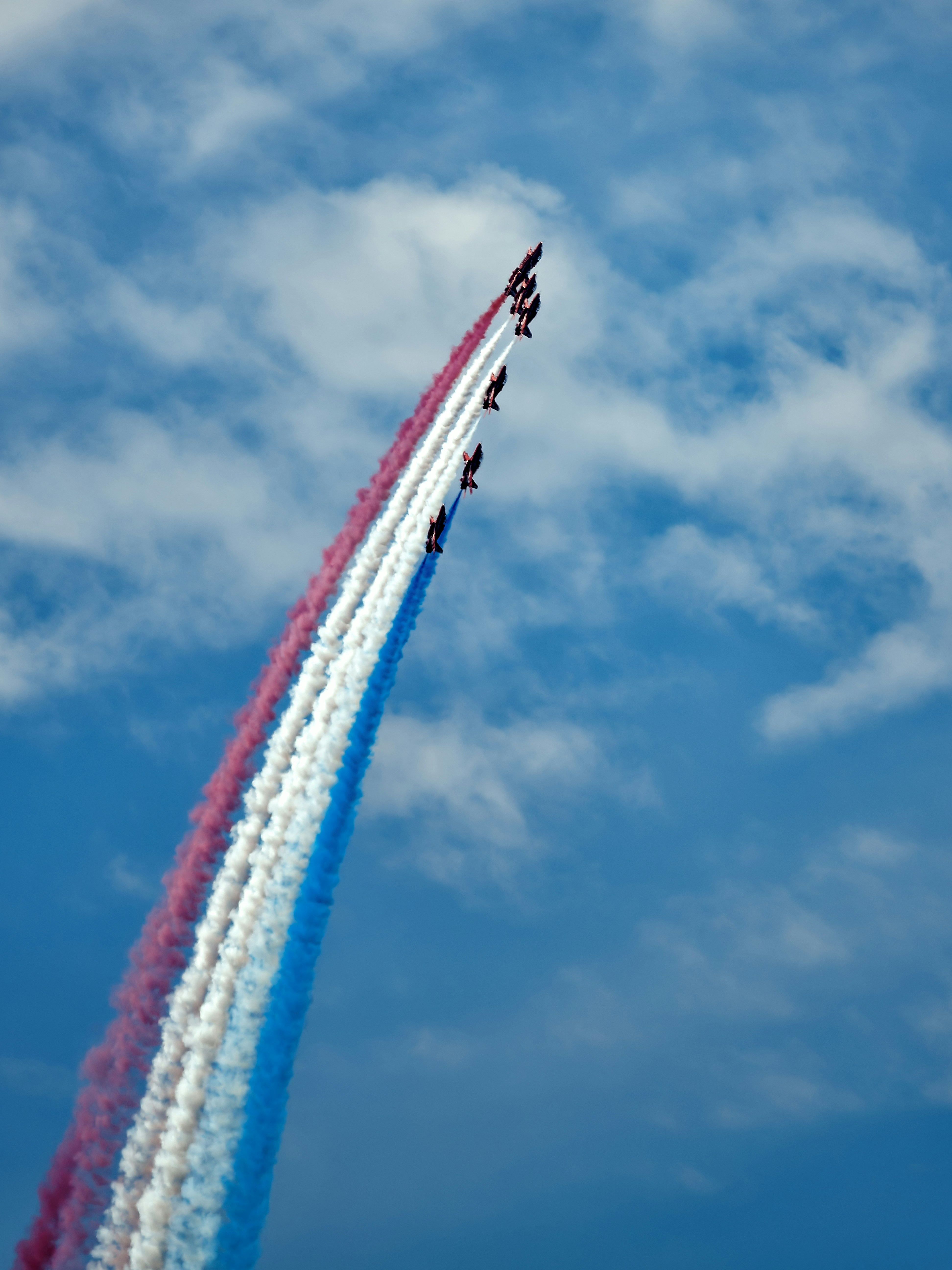 Tri-Color Skycraft: Aerial Ribbon of Triumph
