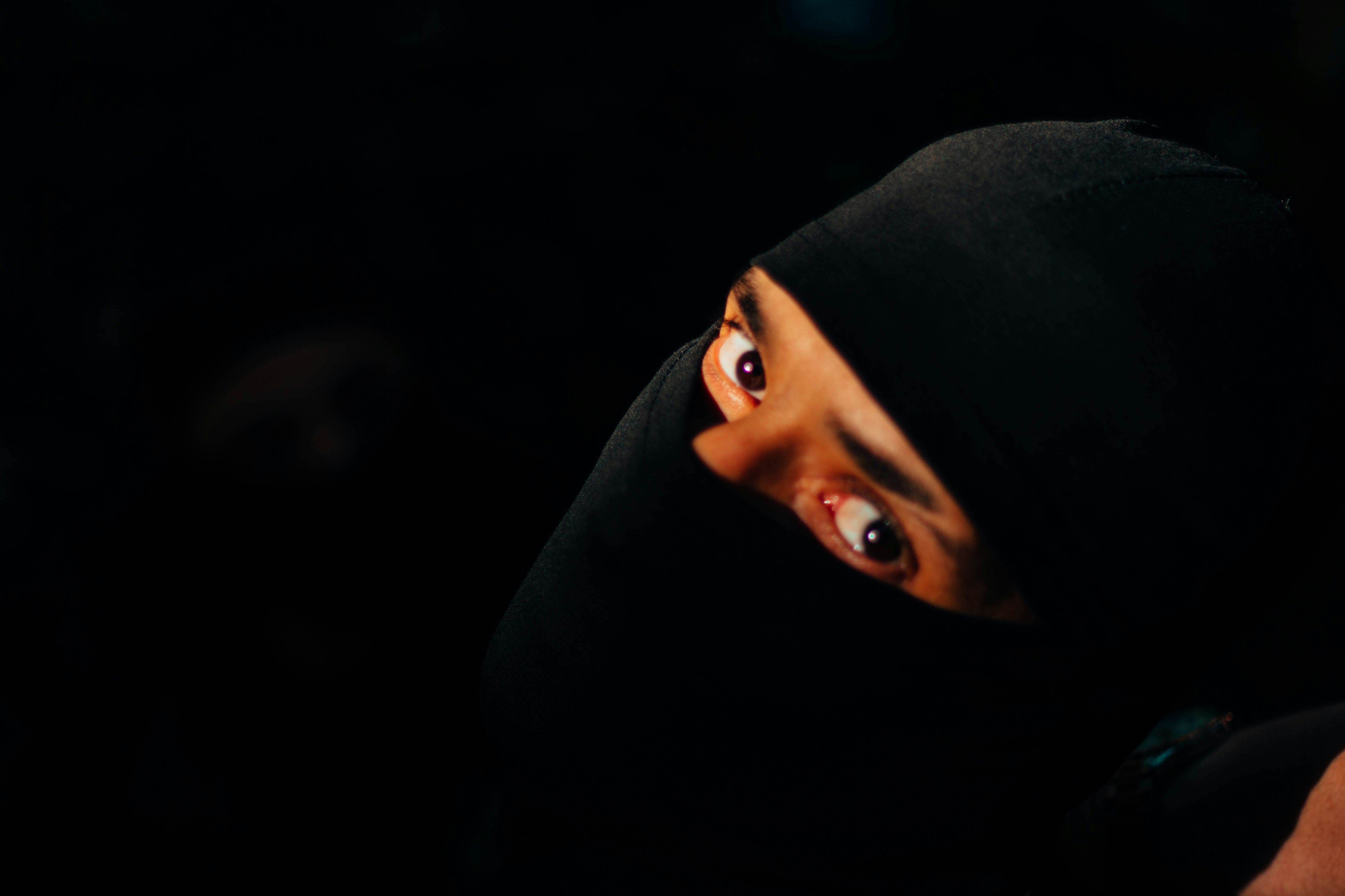 Hidden Gaze: Eyes of the Veiled Observer