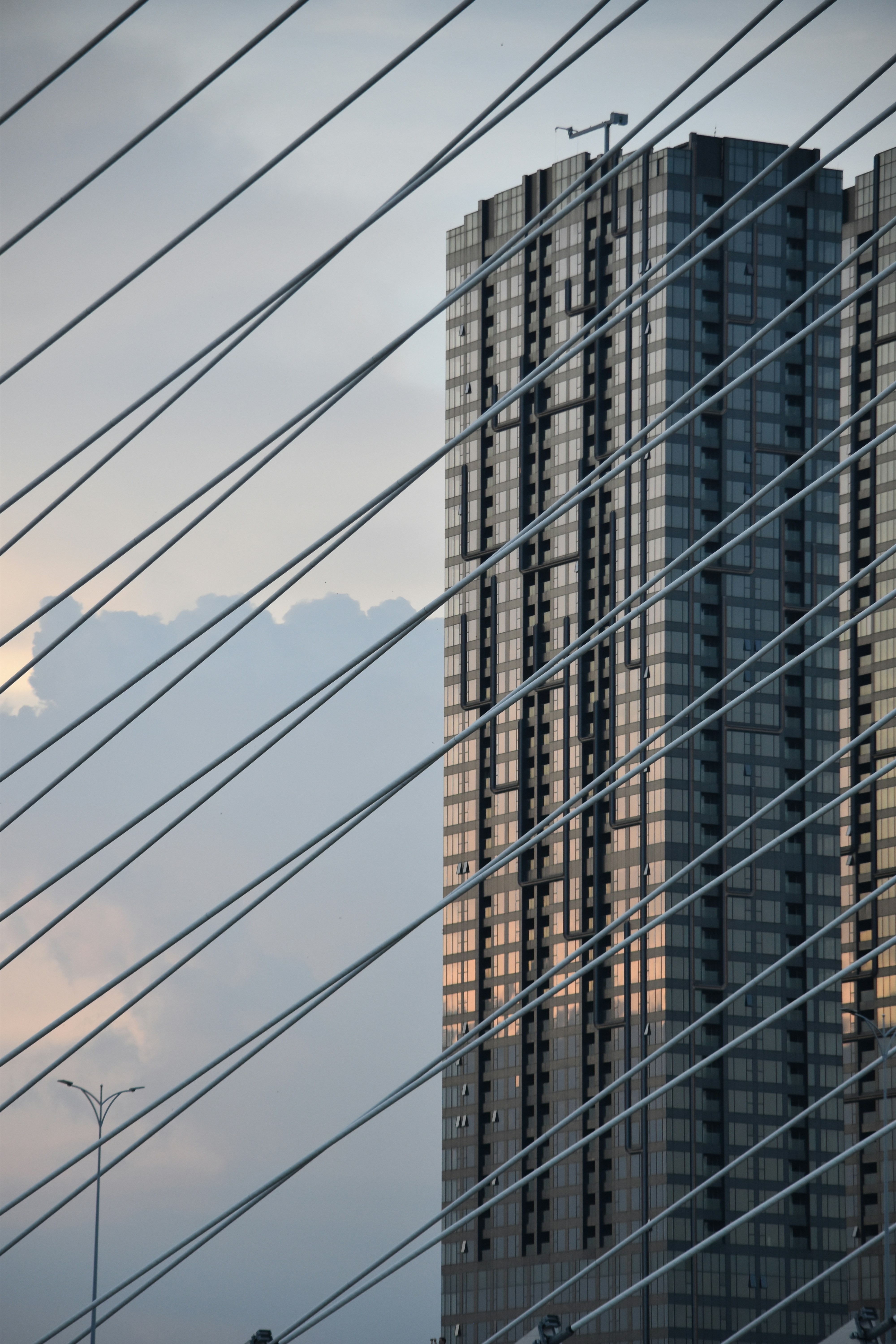 Crisscrossed Skyscraper