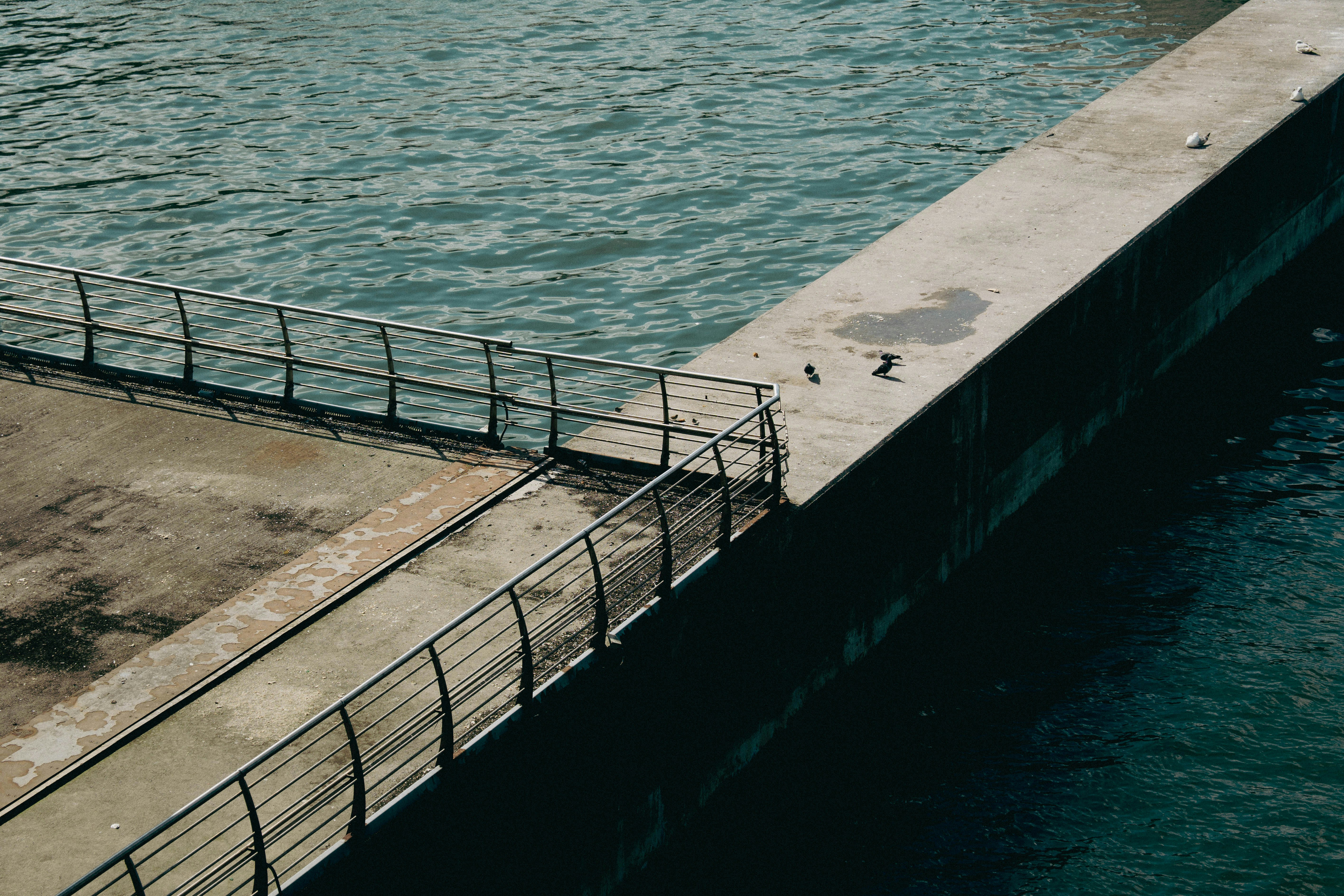 Edge of Stillness: A Quiet Pier Extends into Aquatic Light