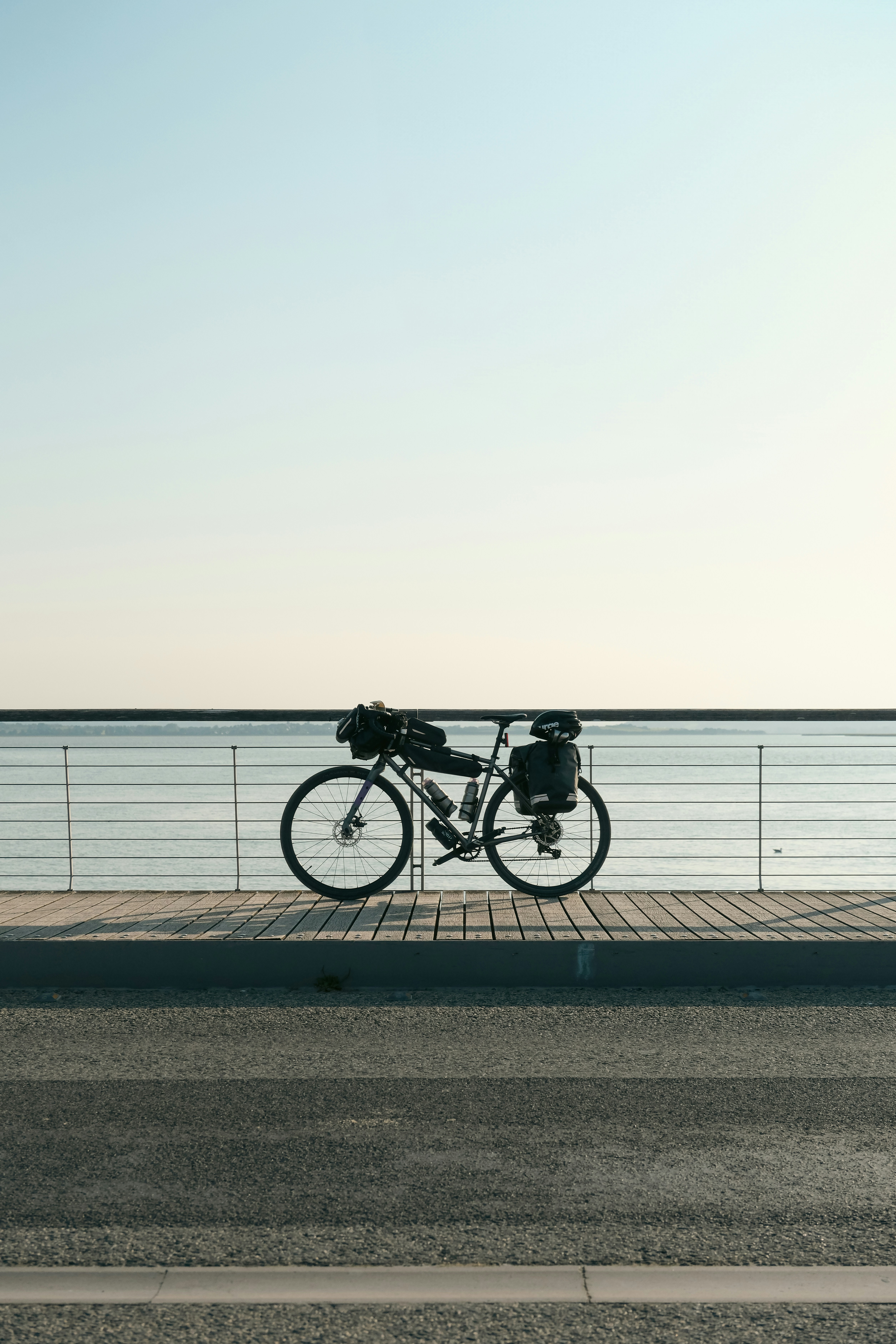 Bike Rest at the Waterfront: A Quiet Seafront Moment