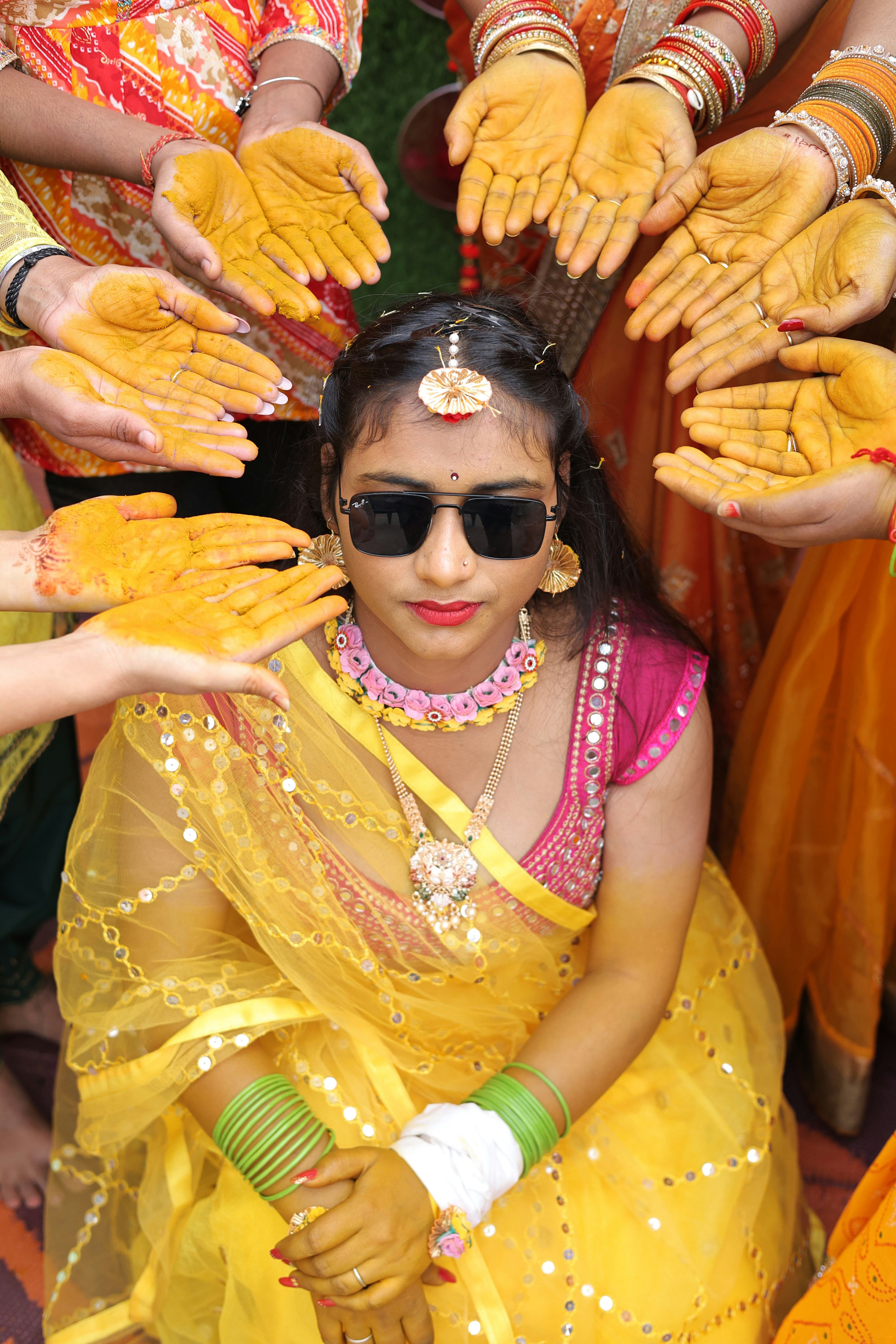 indian wedding, haldi ceremony