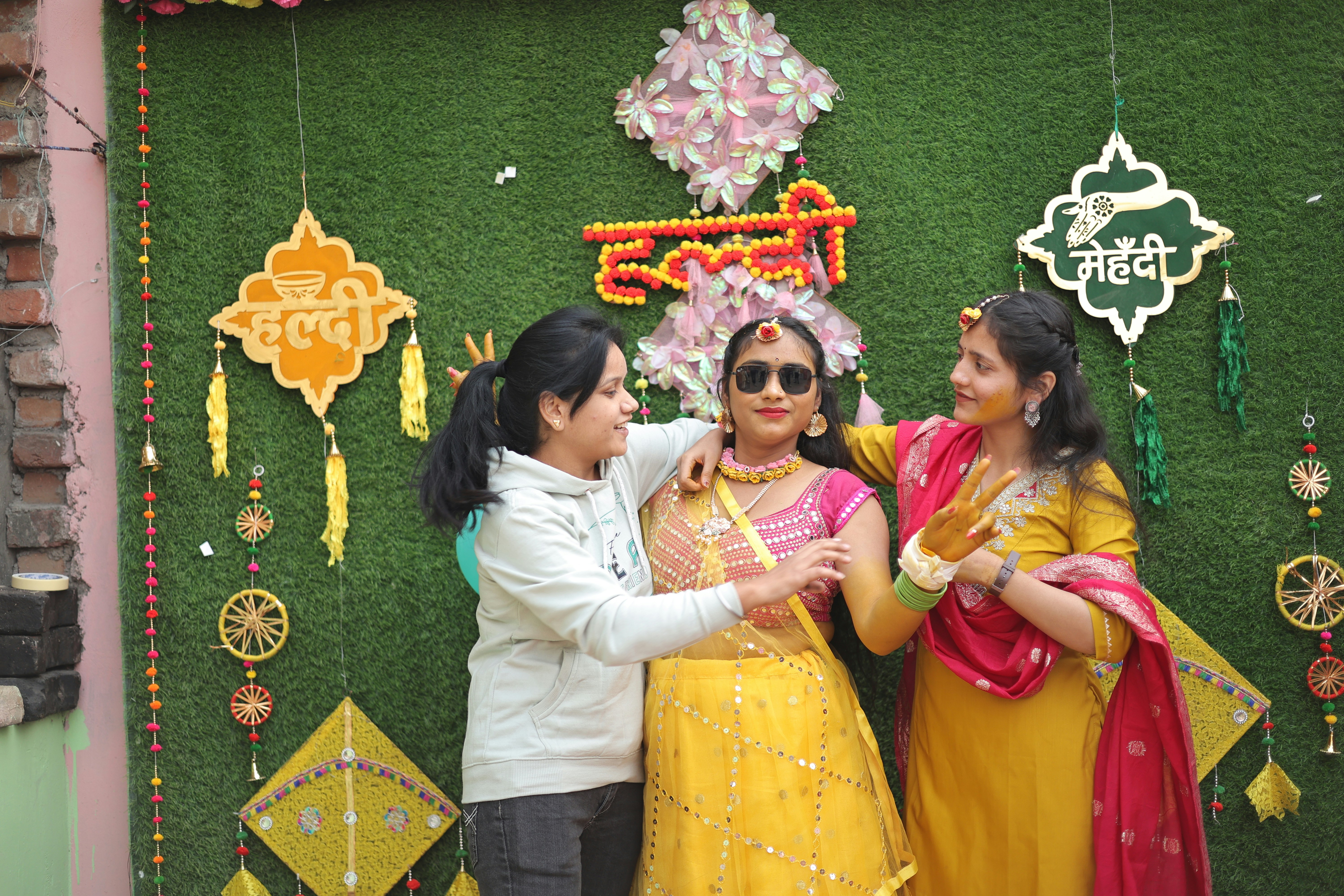 indian wedding, haldi ceremony