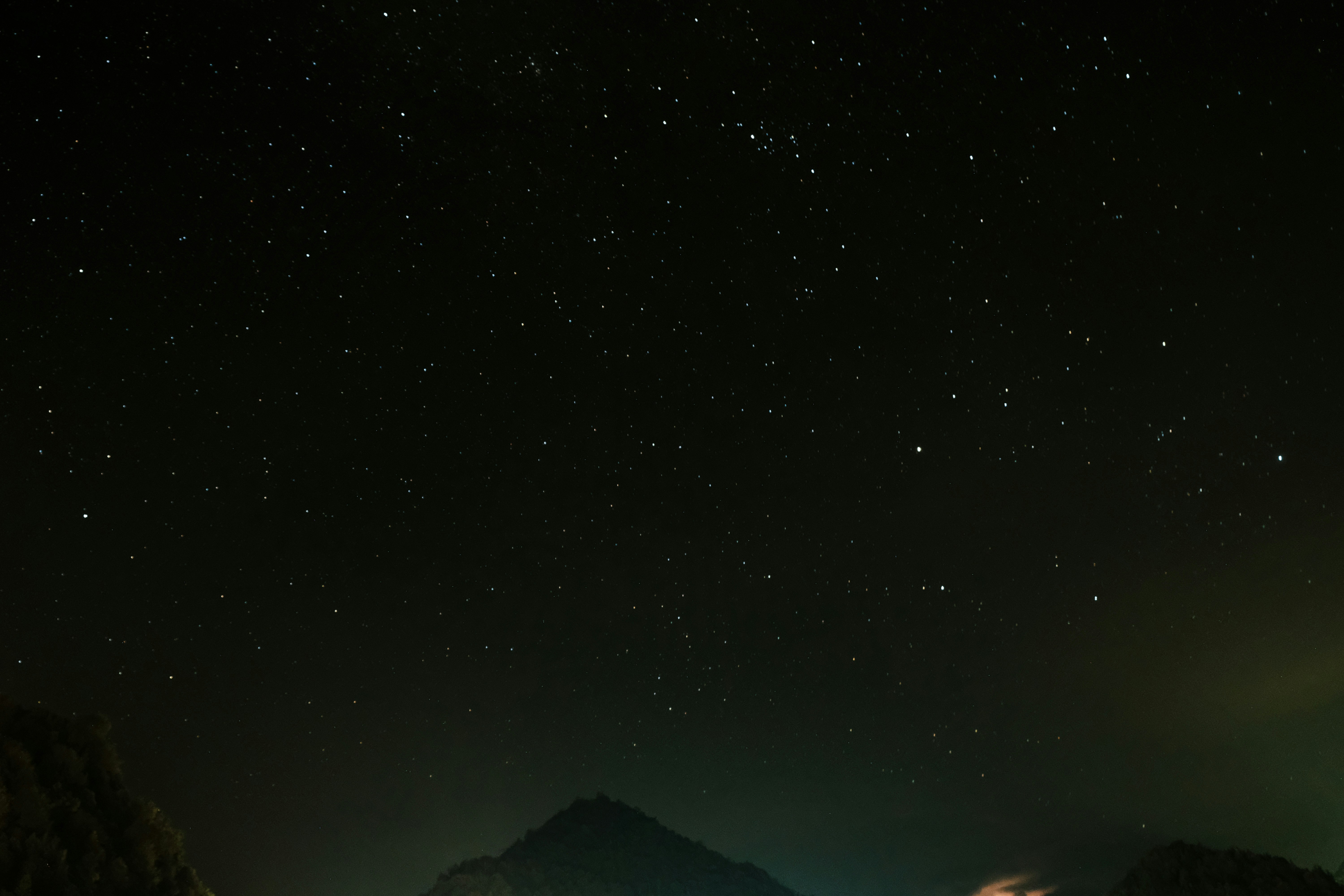 Starry Ridge: A Quiet Night Above the Mountain