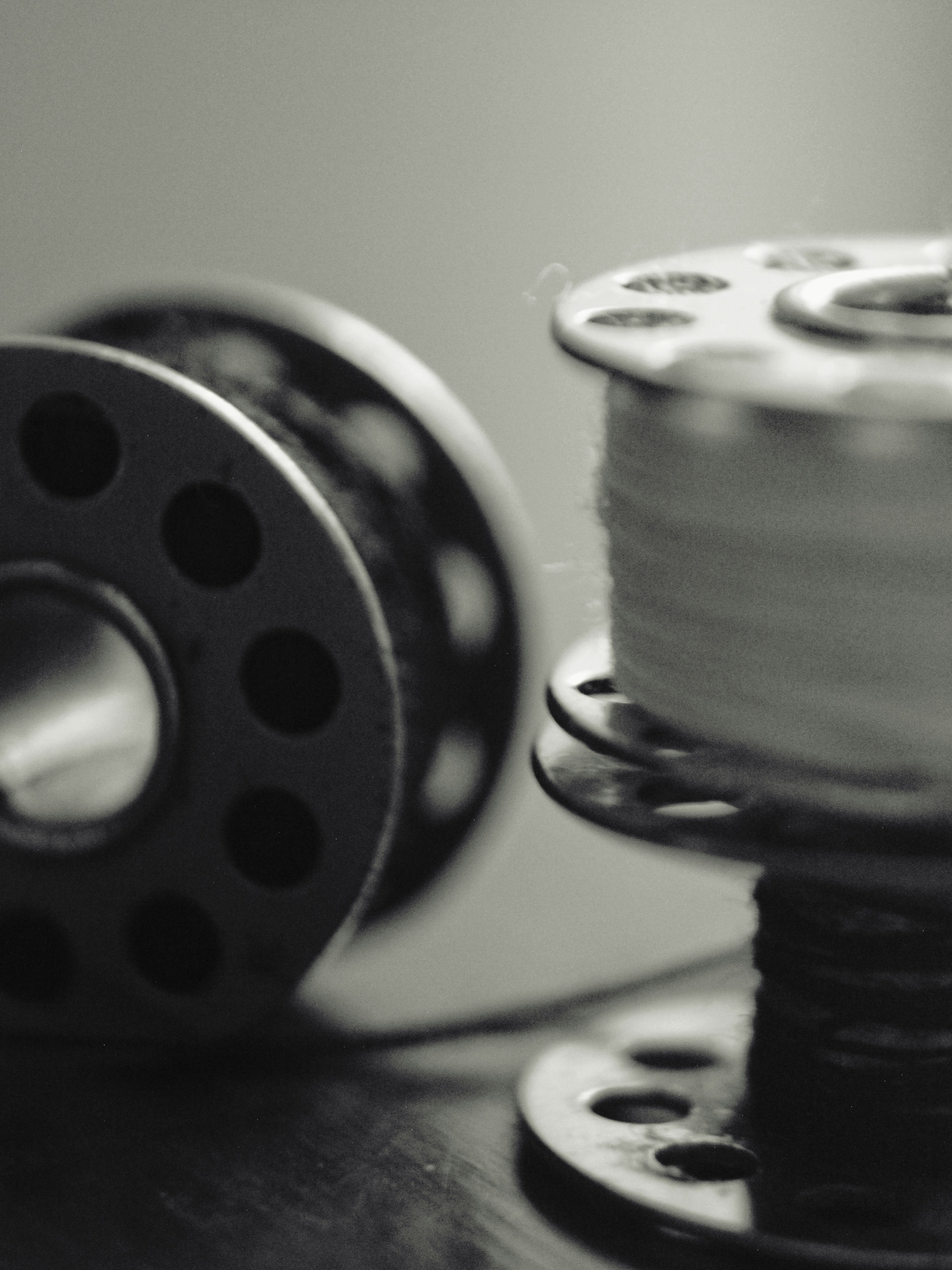 Spools in Focus: A Close-Up of Winding Creativity