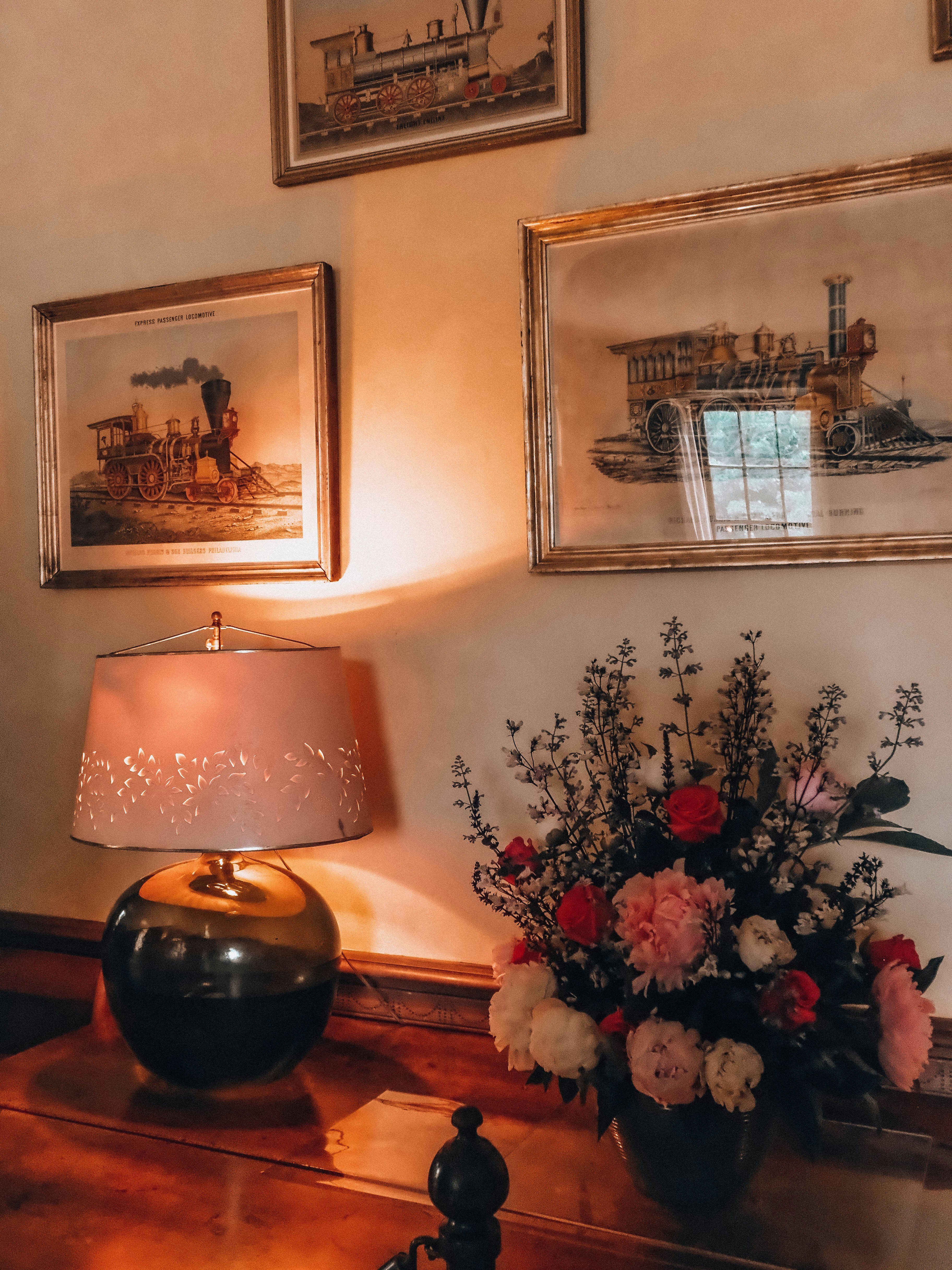 Warm Corner: A Vintage Still Life with Floral Ambition