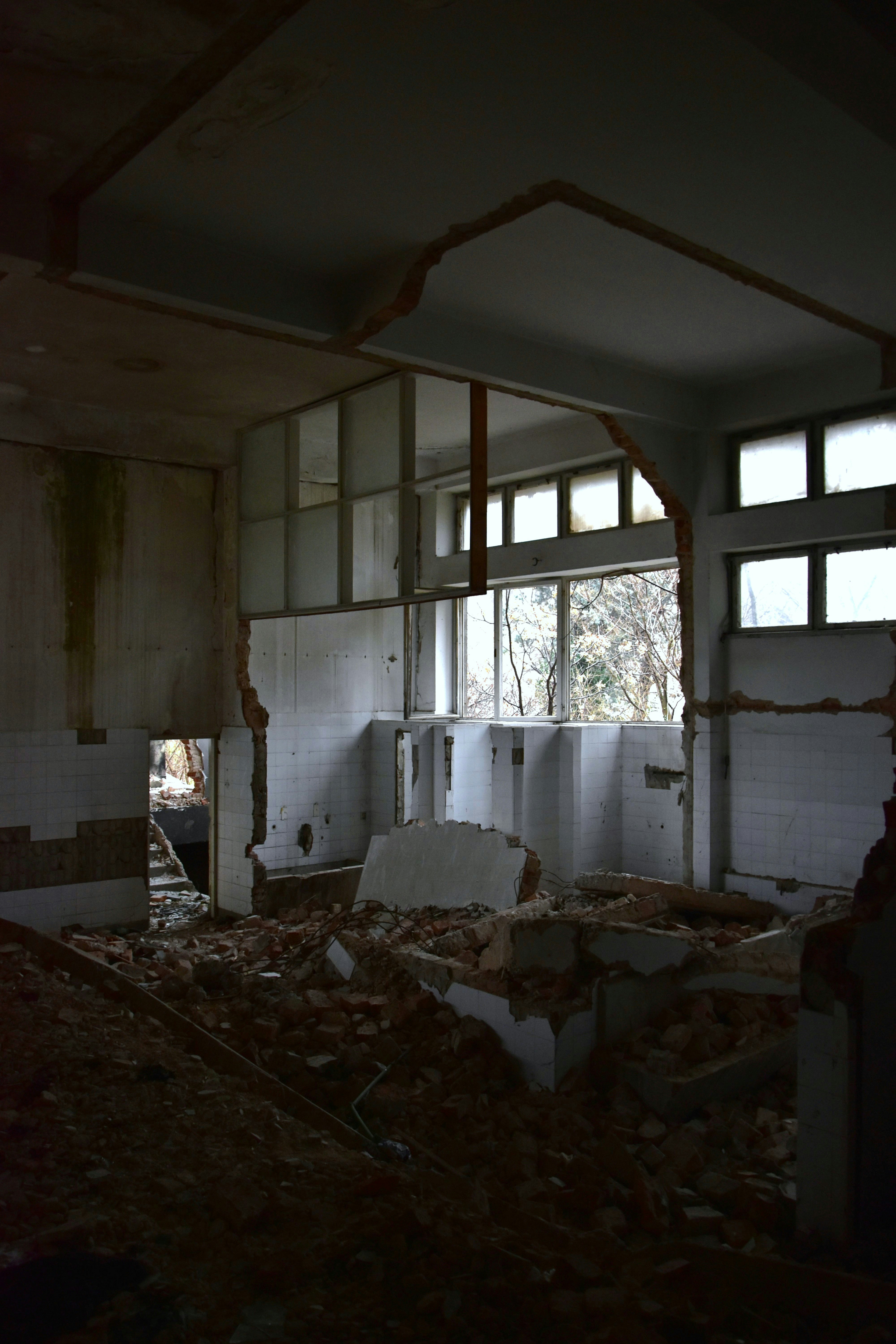 Ruins of Light: Sunlit Windows Guarded by Crumbled Walls