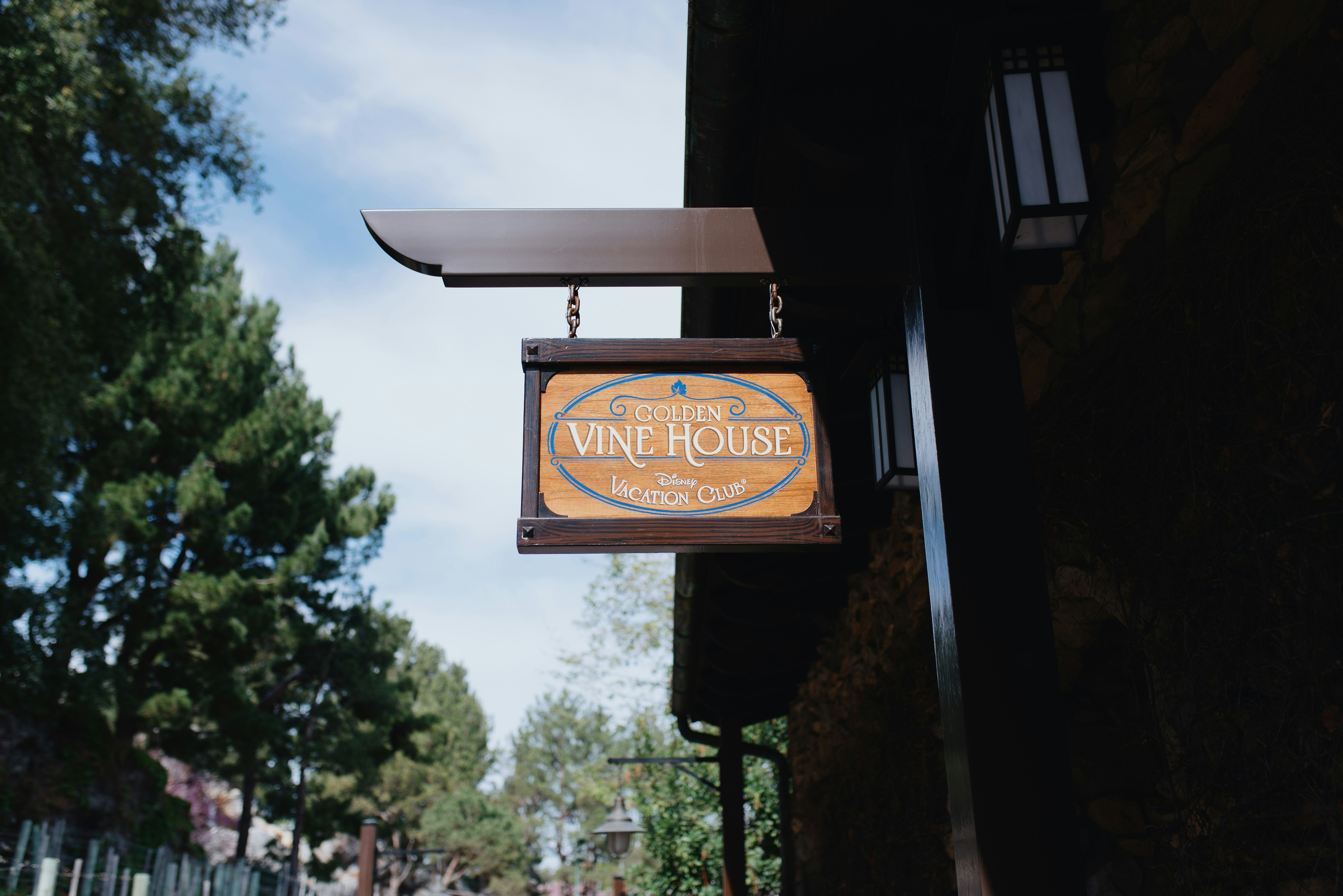 Signage at the Garden Vine House