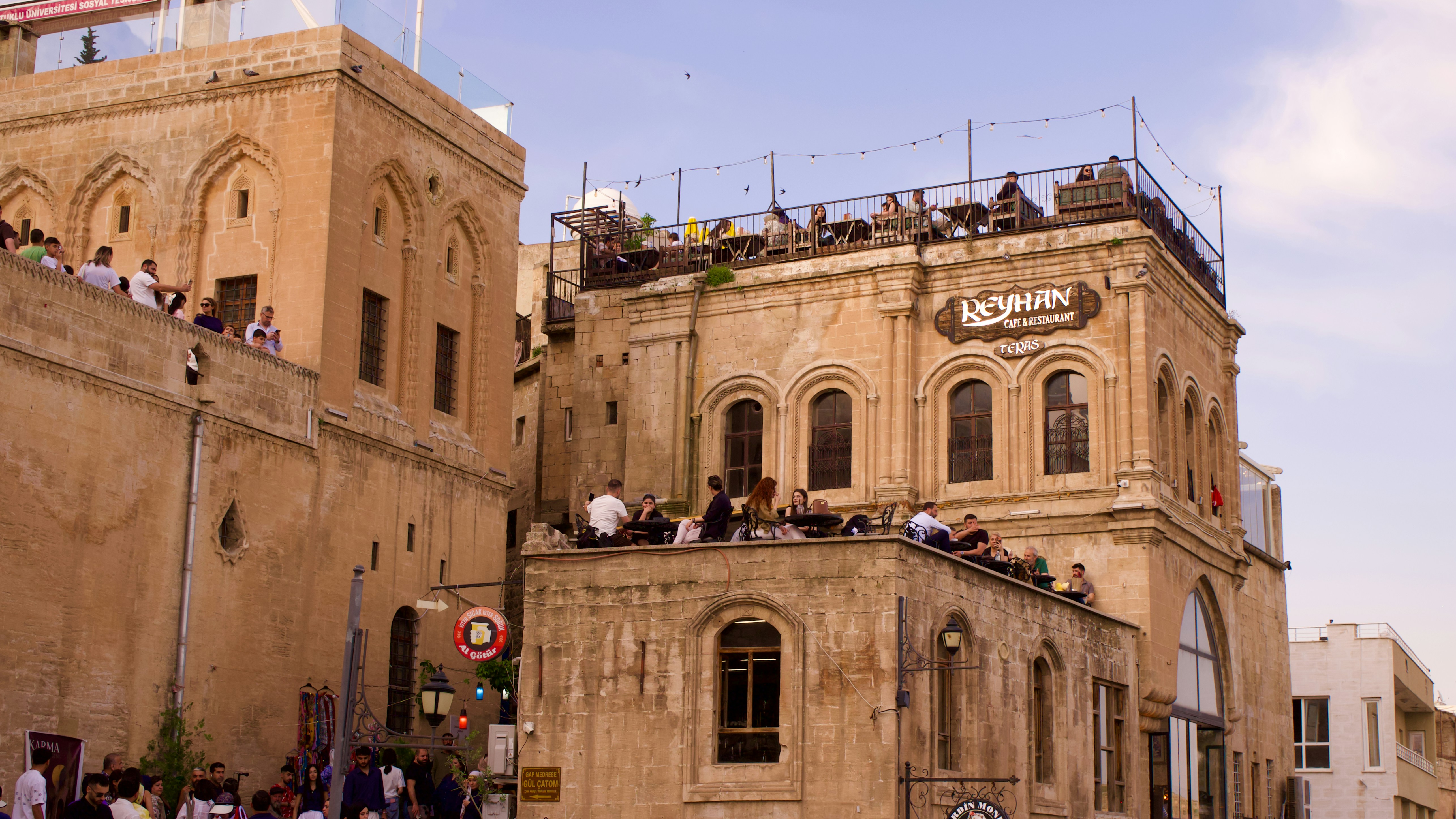 Rooftop Tour Over Old Stone Facades