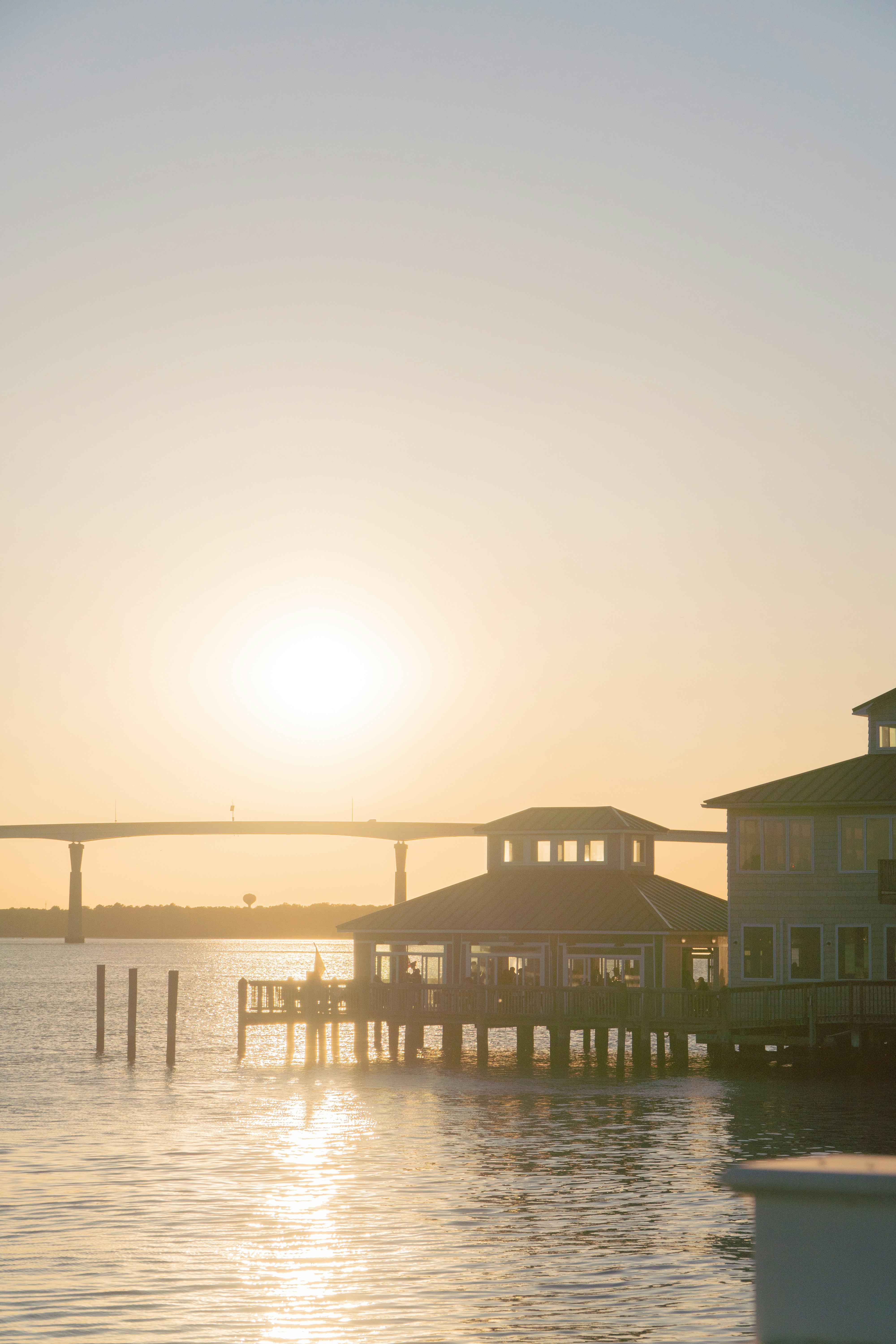 Pier at Golden Hour: Quiet Waterfront Overlook