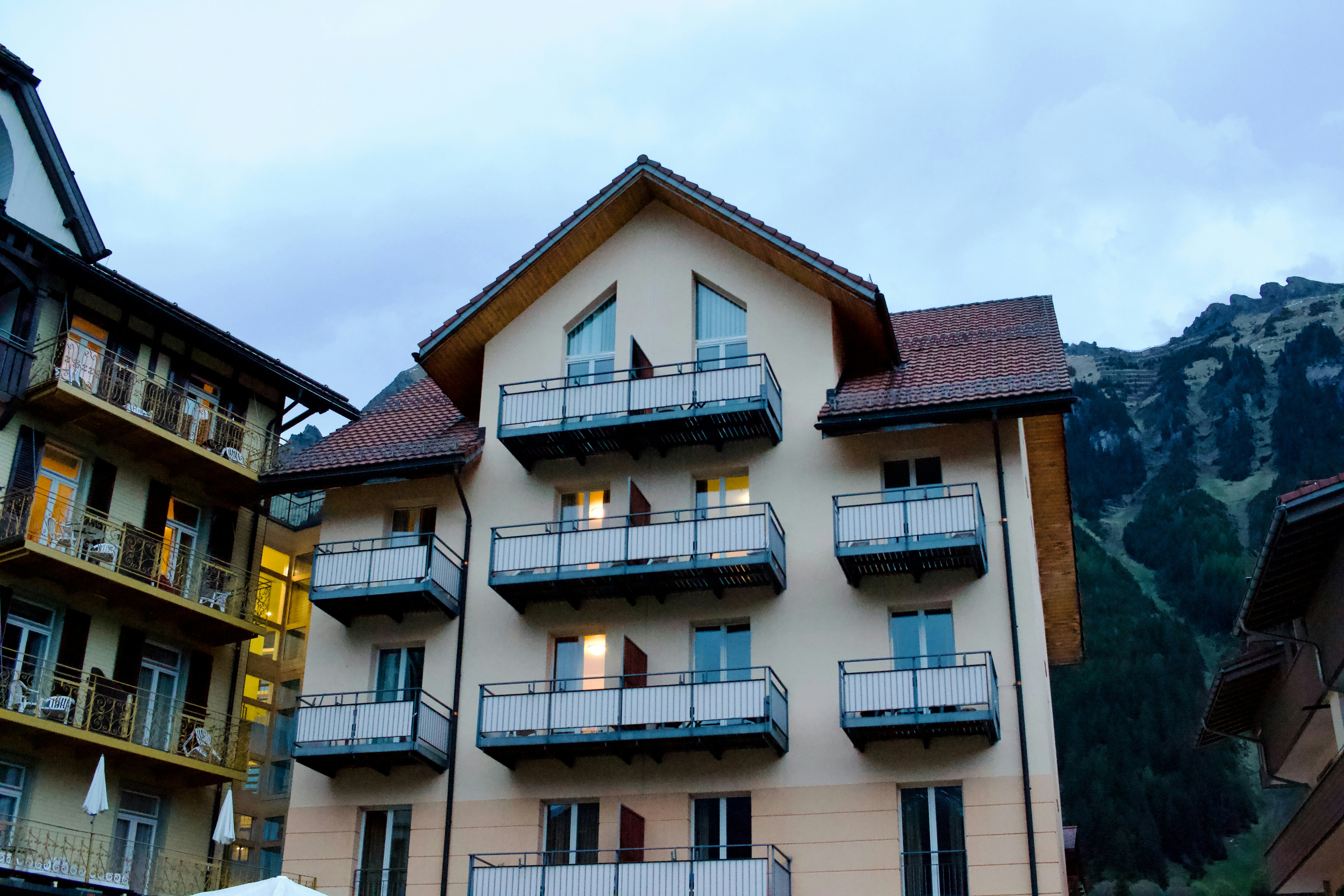Balconies in the Alpine Light