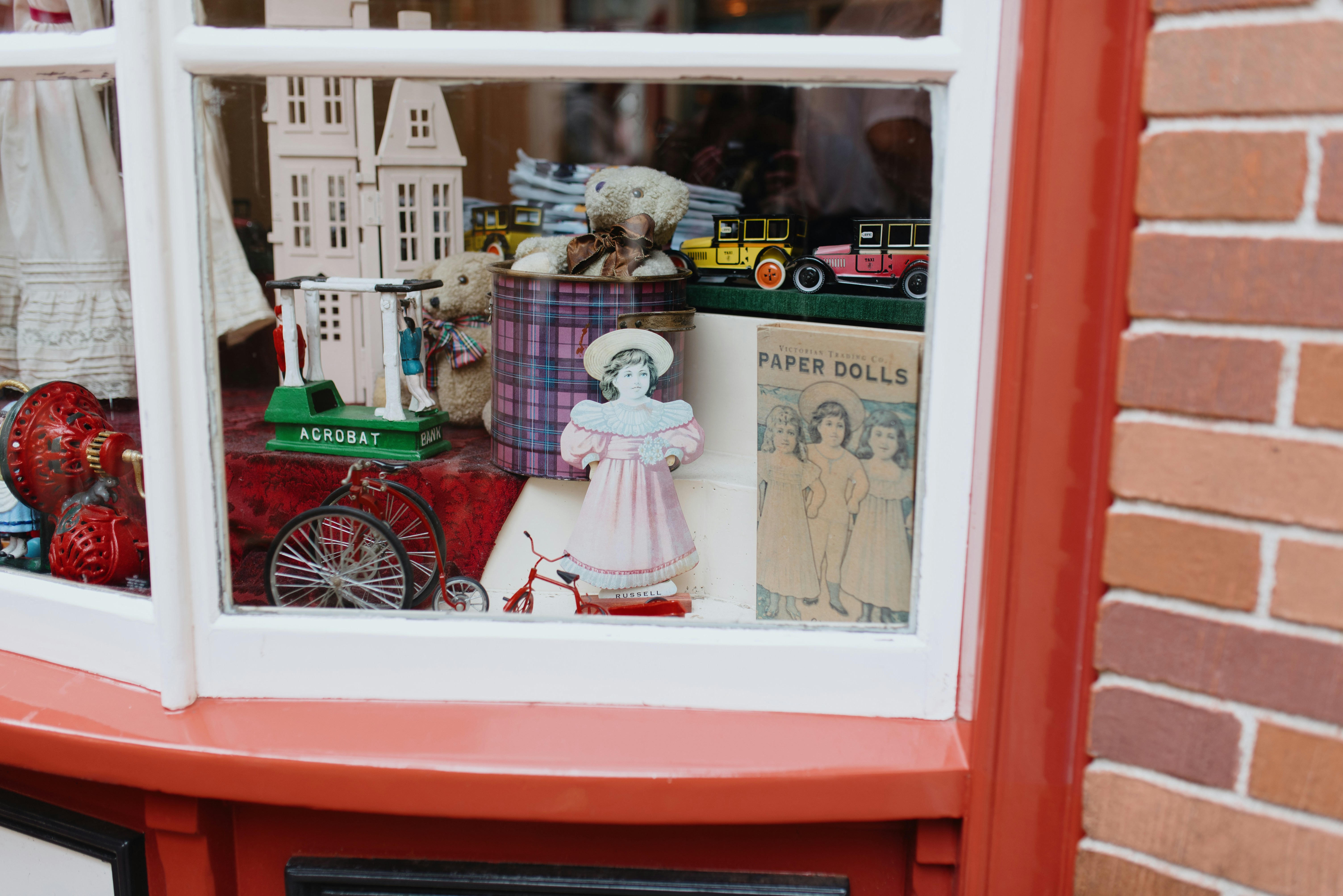 Whimsical Window of Forgotten Toys