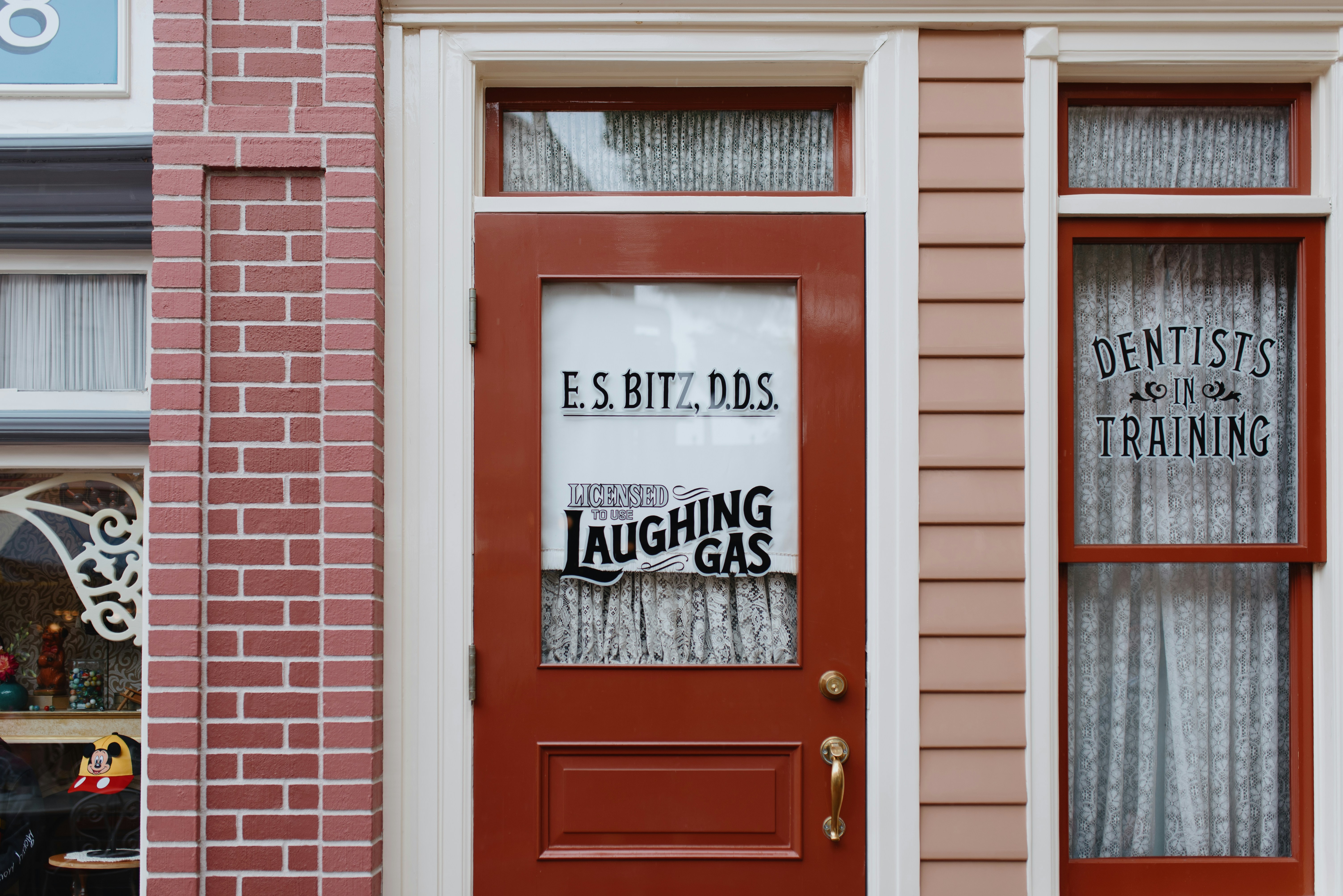 Laughing Gas: A Red Door of Dental Training and Hidden Signage