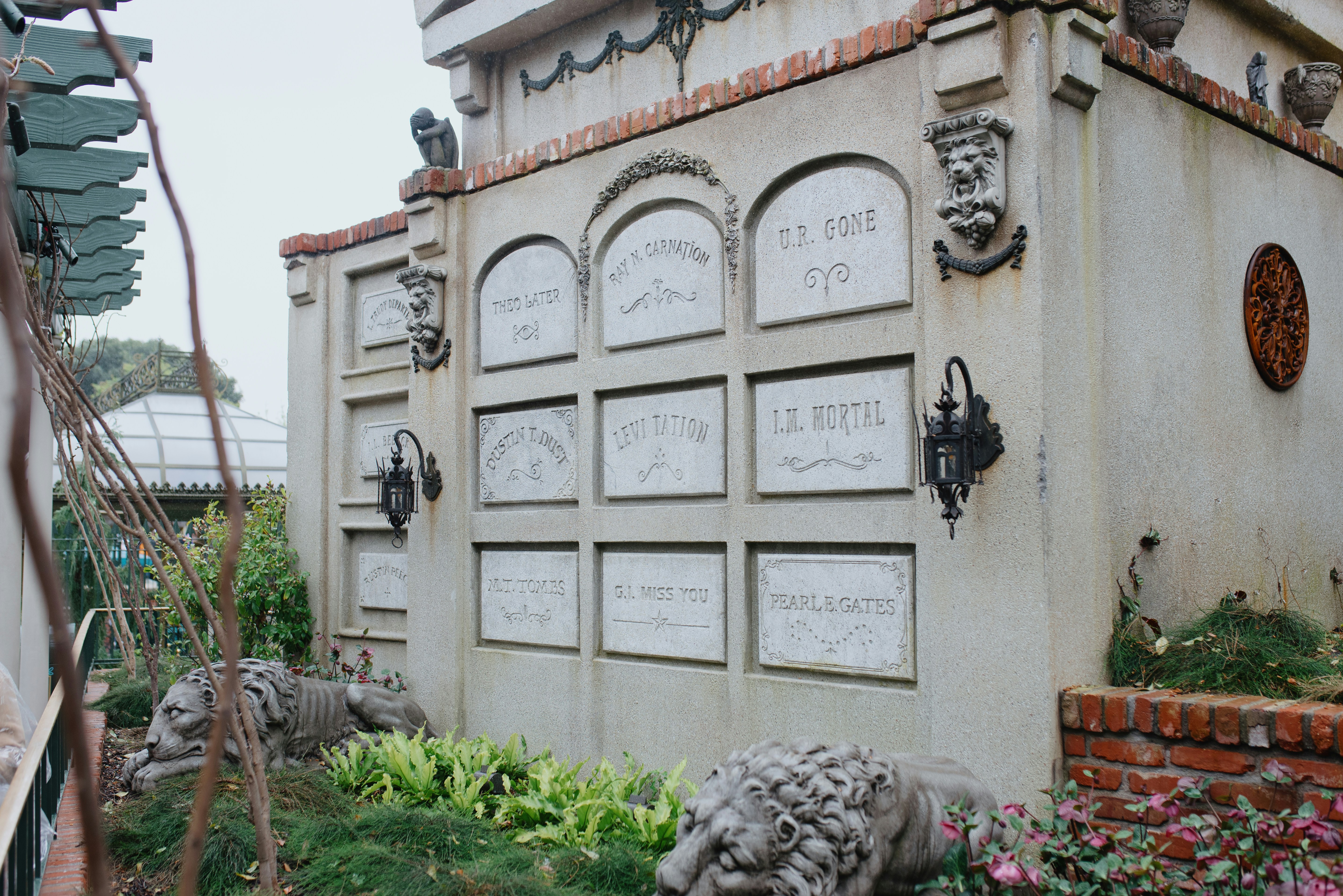 Overgrown Mausoleum Beneath a Quiet Garden