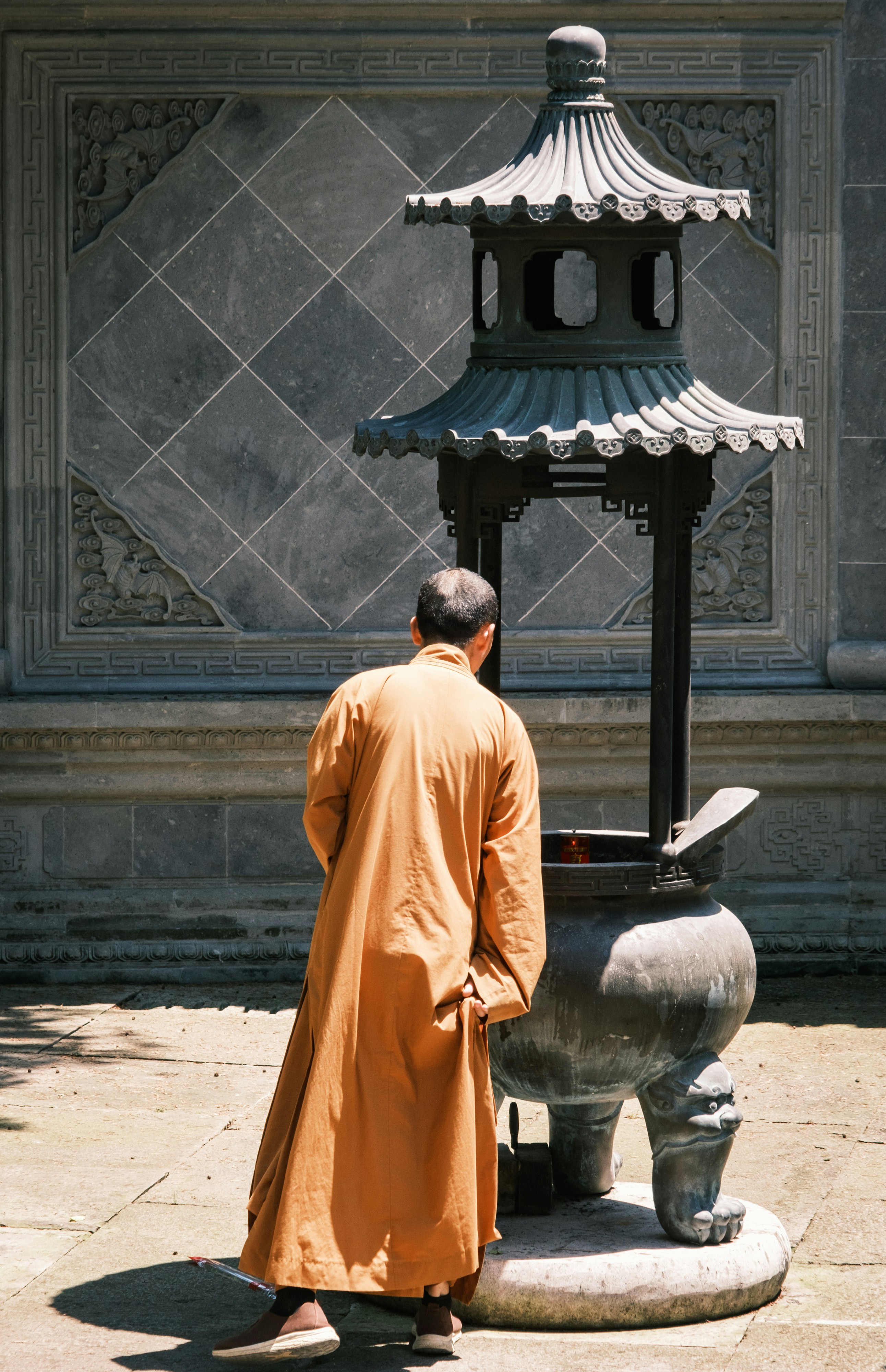 The Monk and the Ancient Lantern