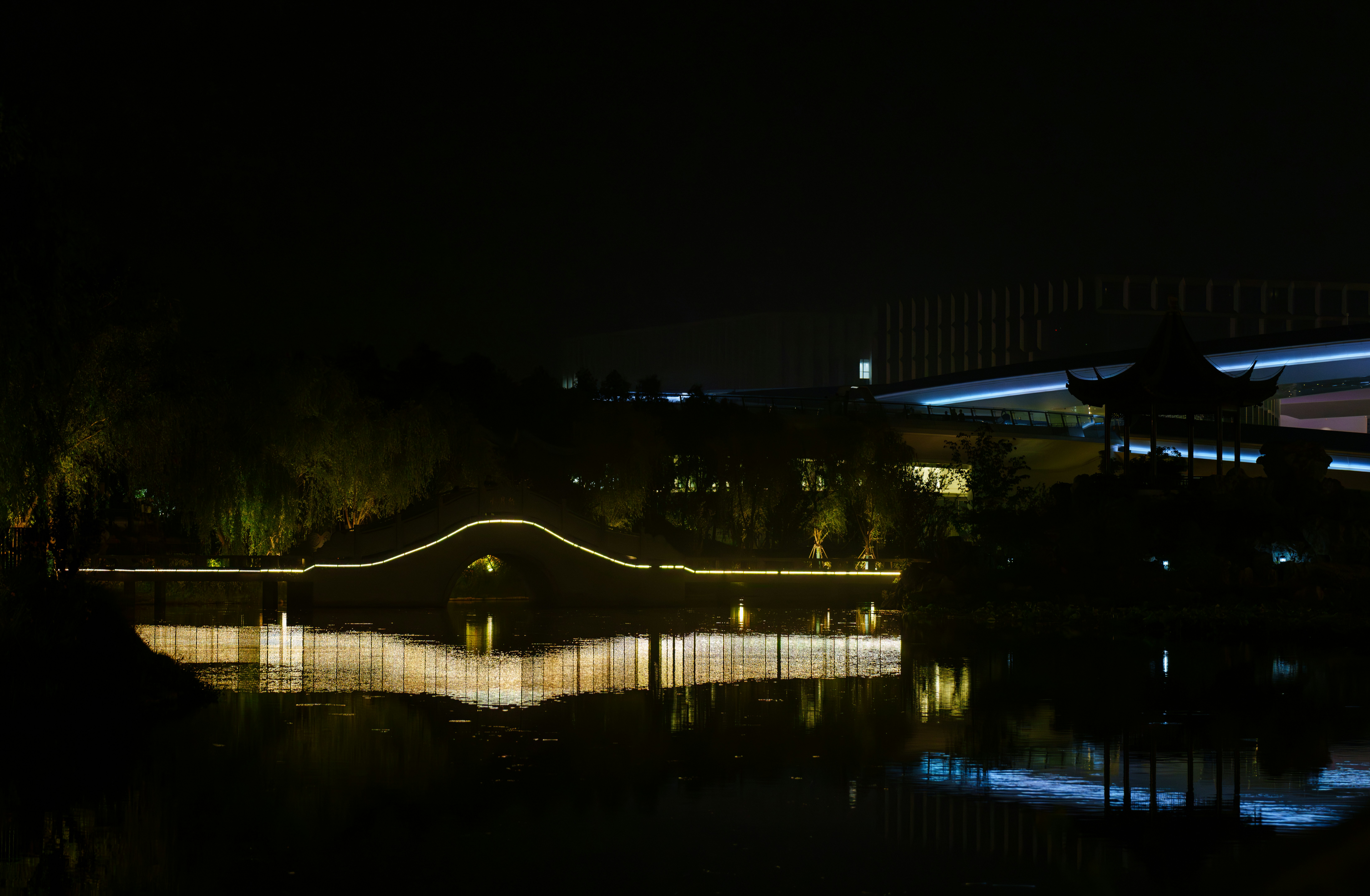 Moonlit Bridge: A Quiet Arc Across the Water
