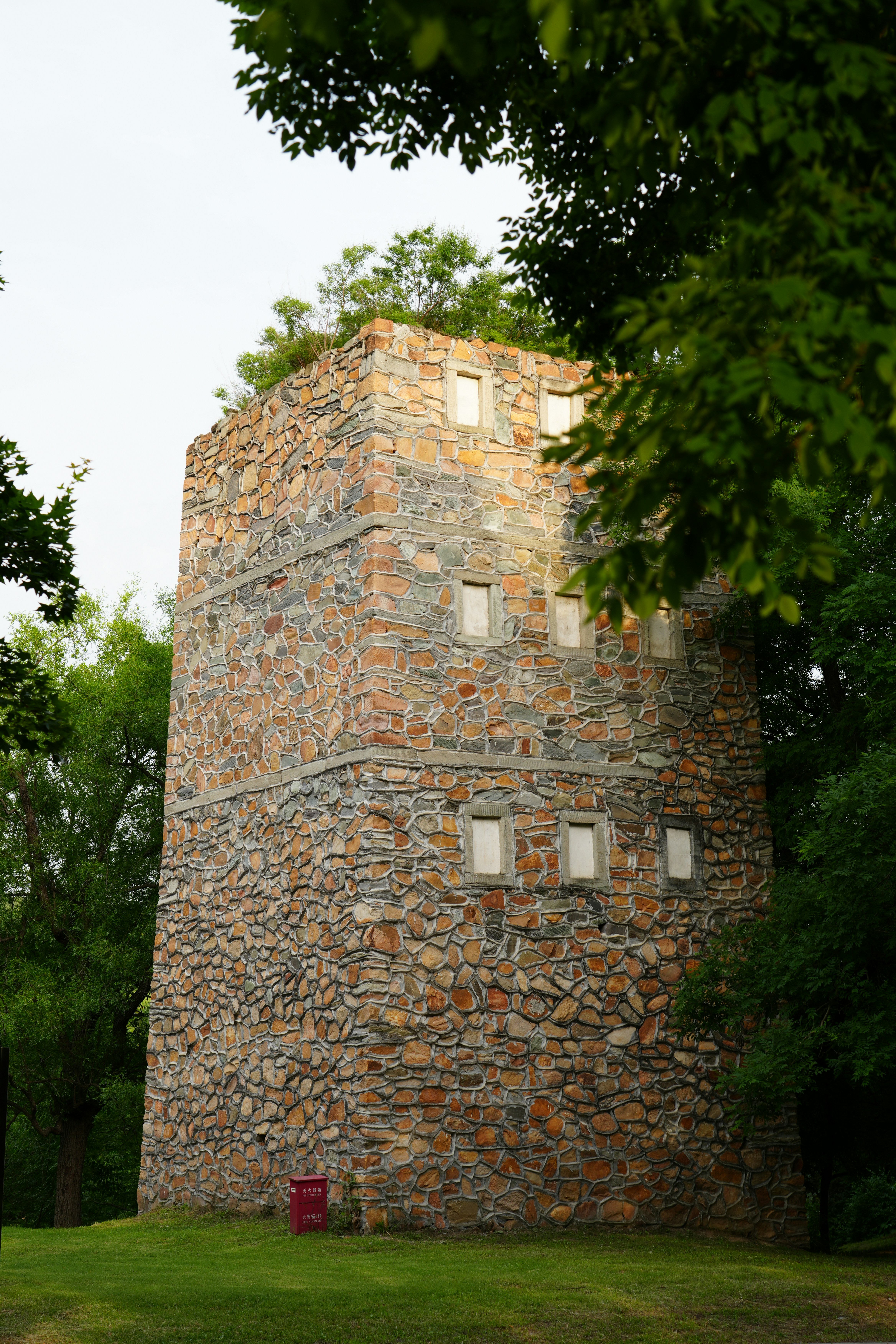 Stone Tower in a Quiet Green Glade