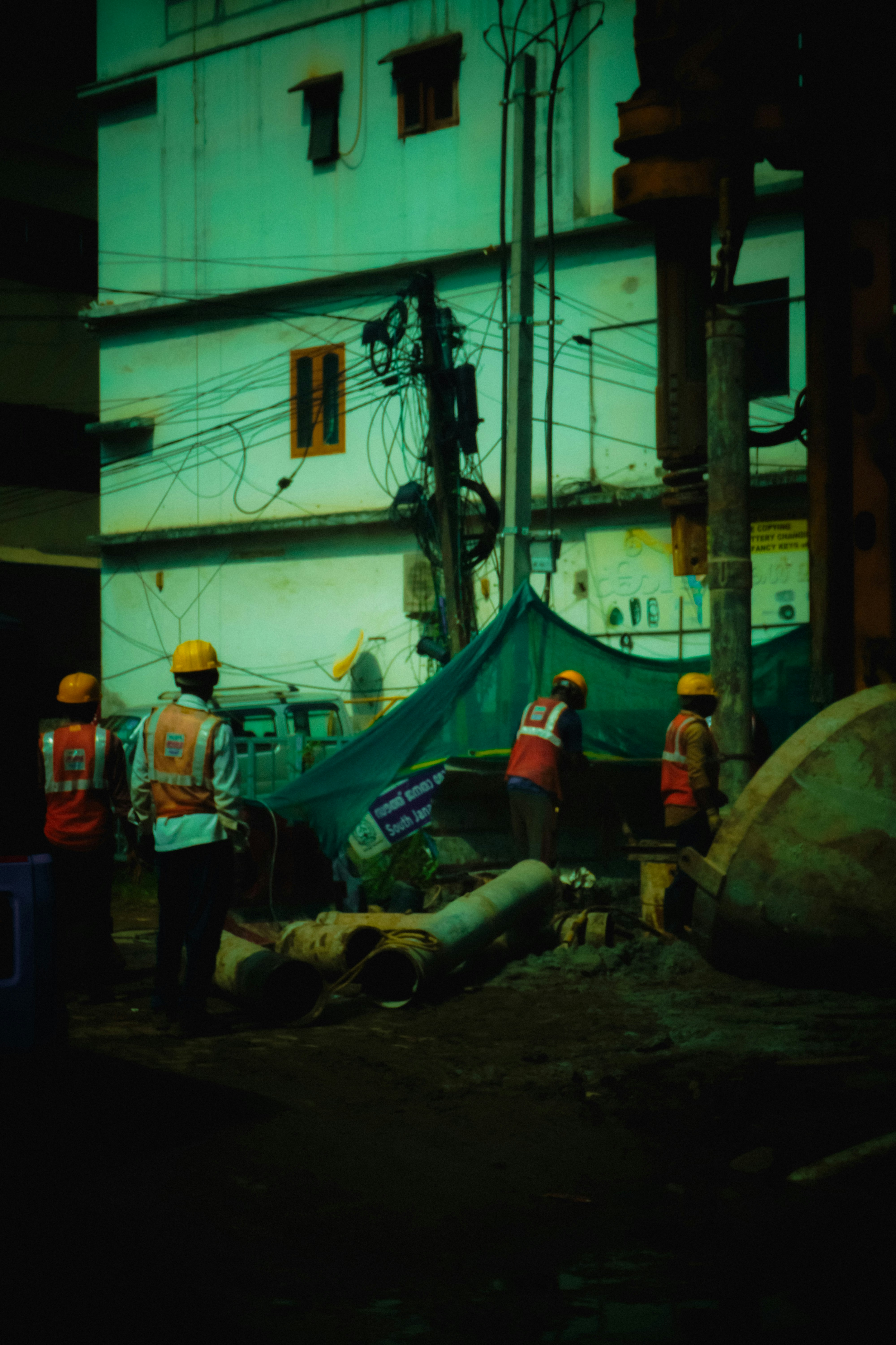 Night Shift at the Green-Wild Construction Site