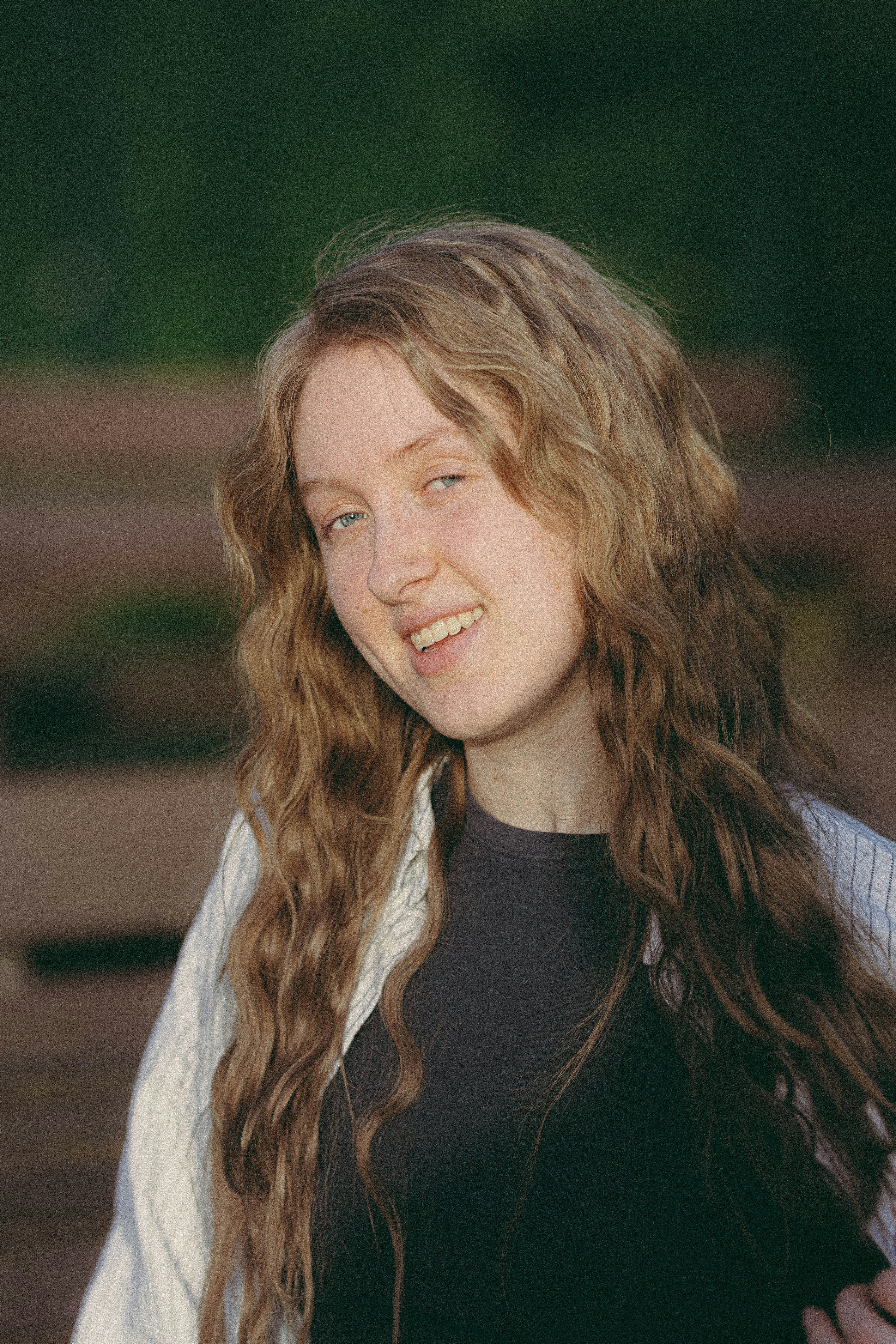 Warm Portrait in Soft Sunset Tones