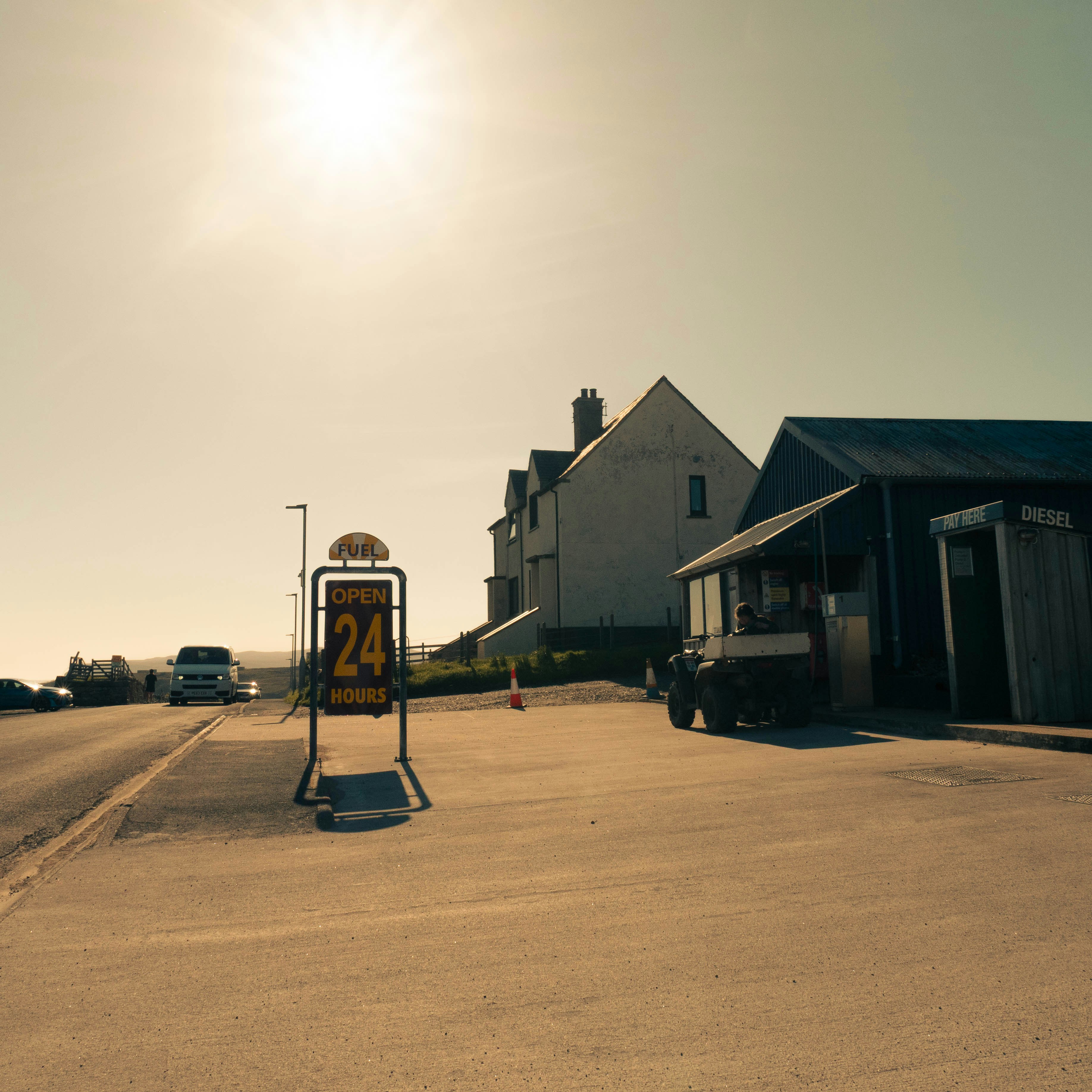 Open 24 Hours at the Edge of a Quiet Town