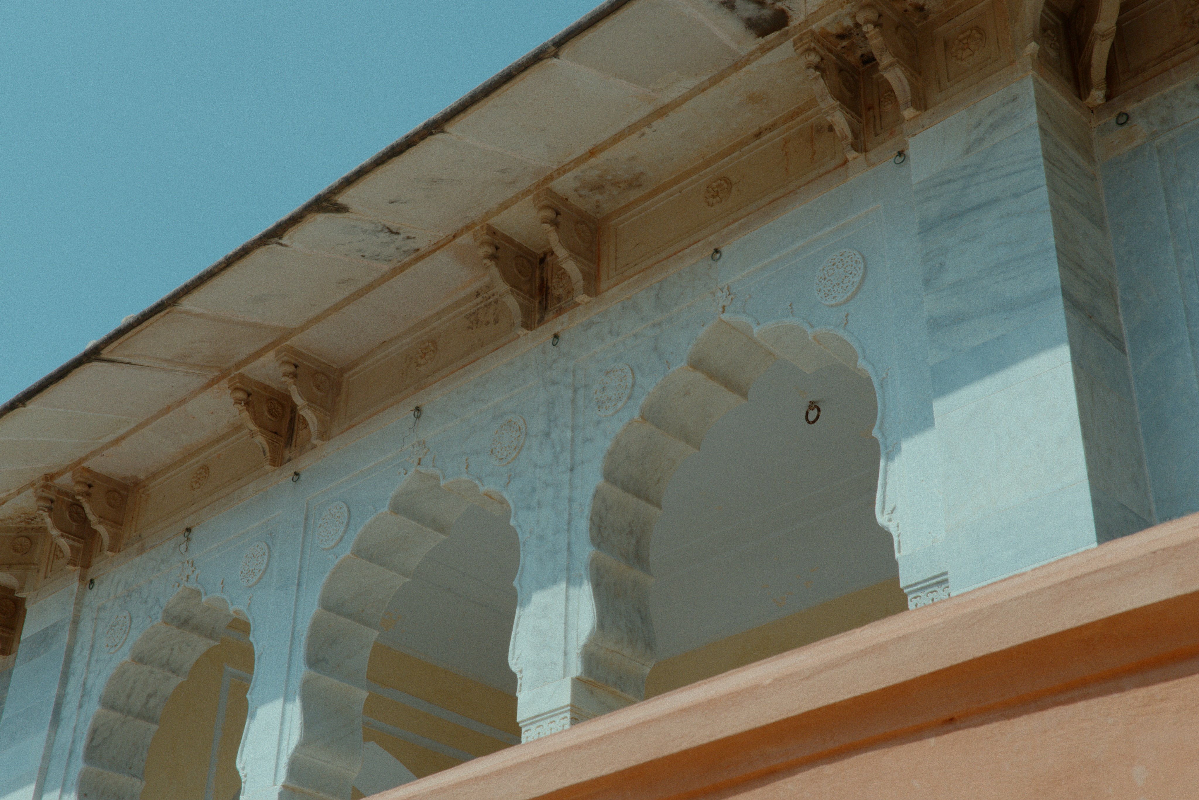 Arched Facade under a Clear Sky