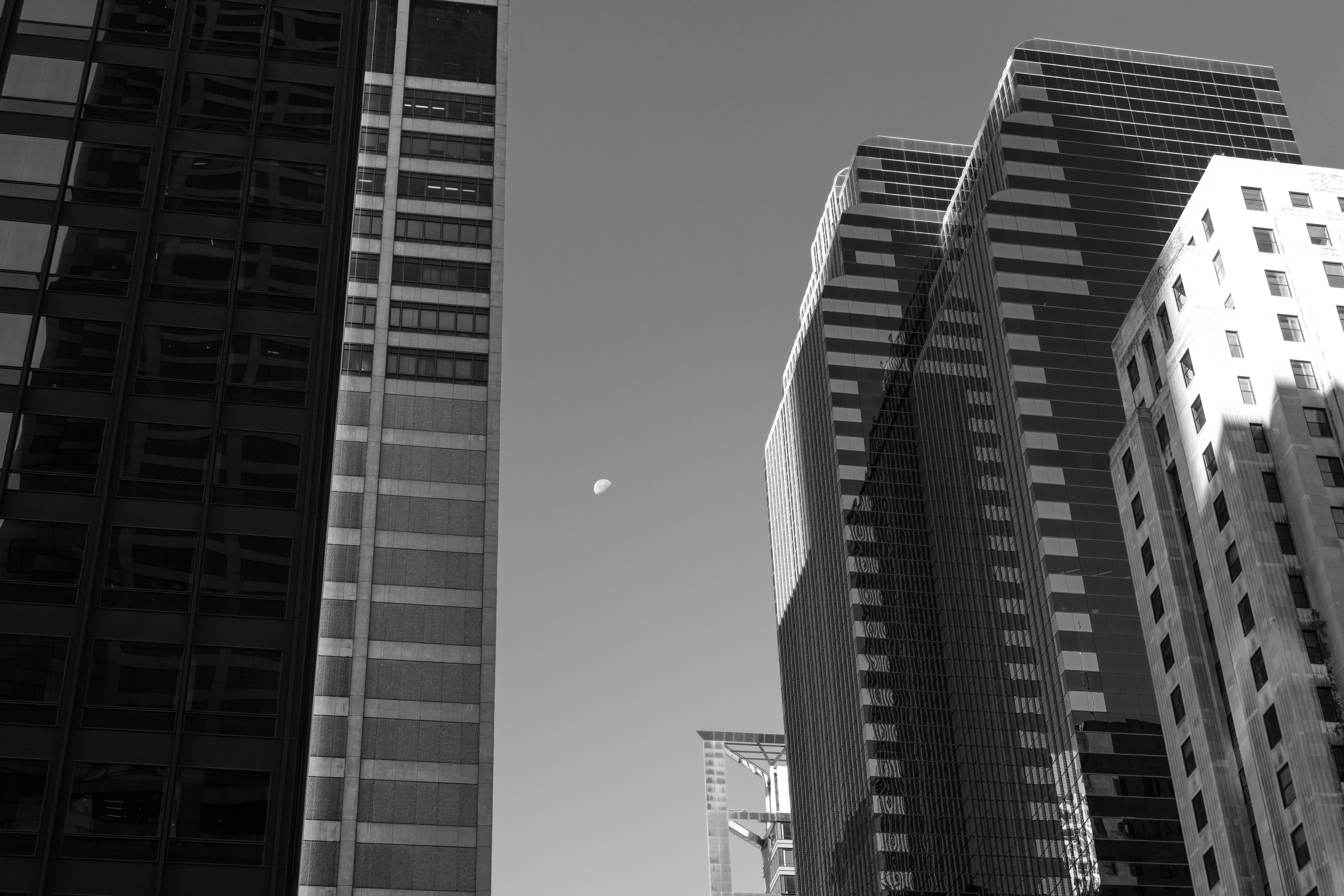 Skyline Gaps: Urban Spears Rise Between Towers