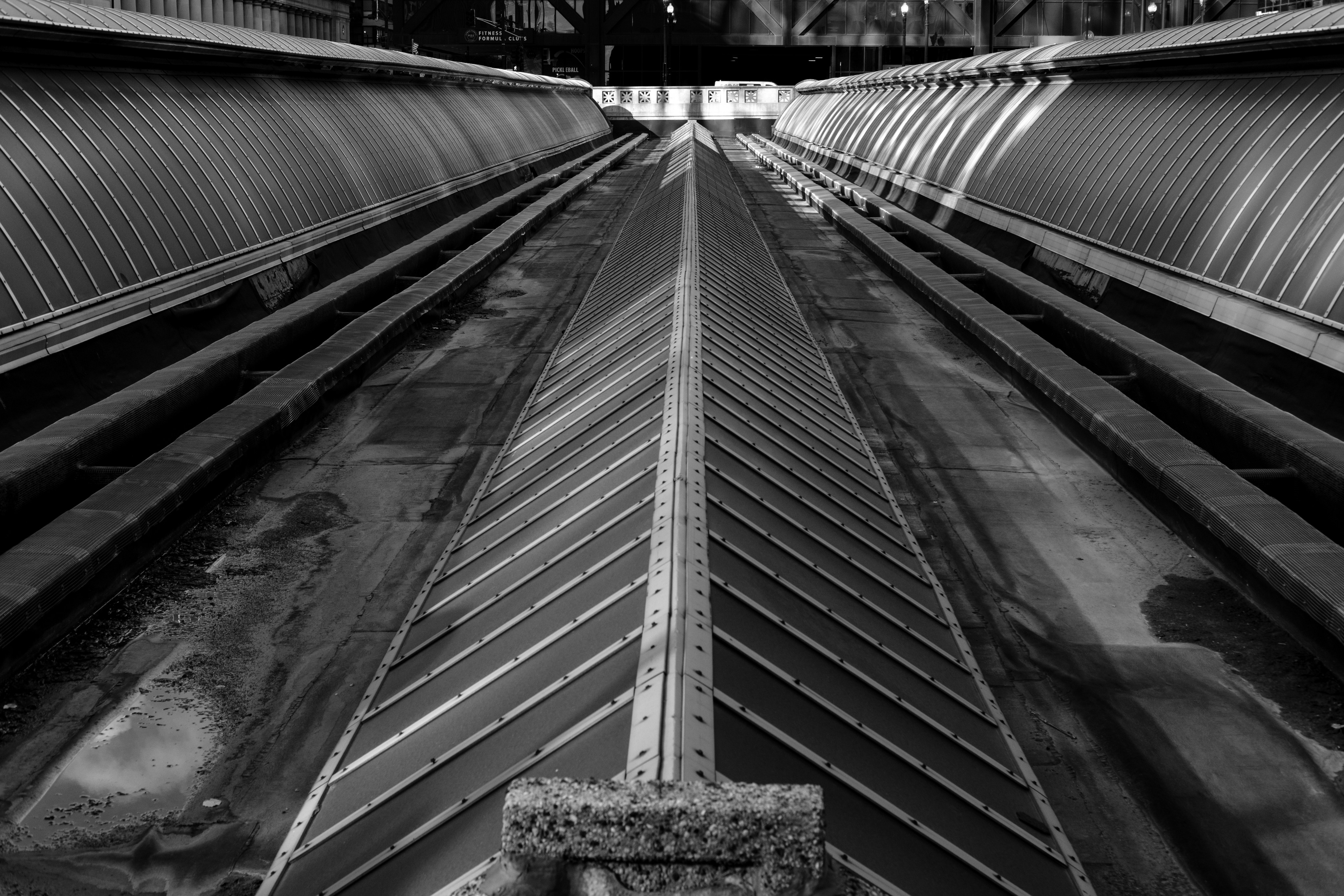 Symmetrical Rails: A Monochrome Convergence