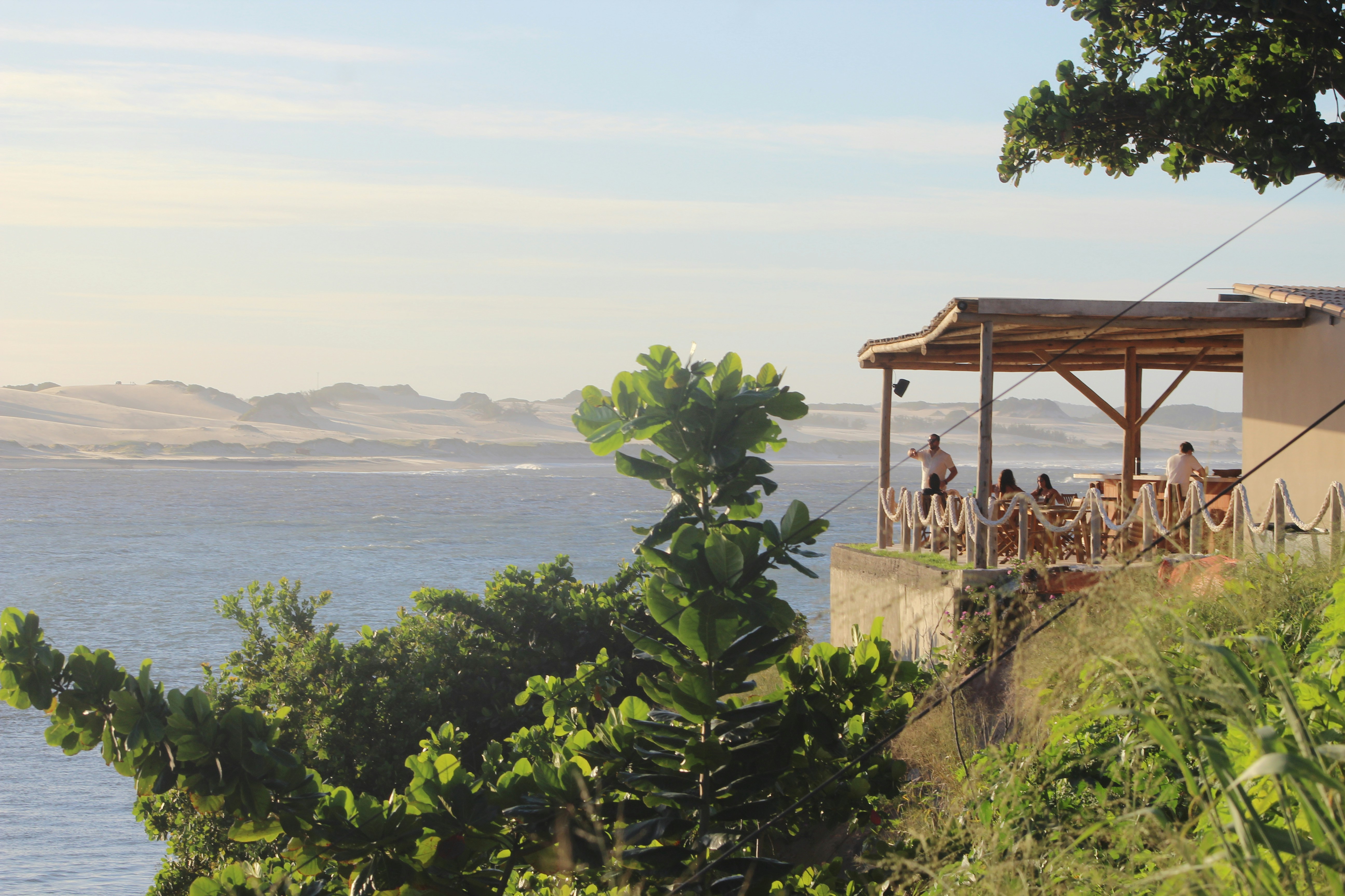Clifftop Café Terrace Overlooking Coastal Dunes