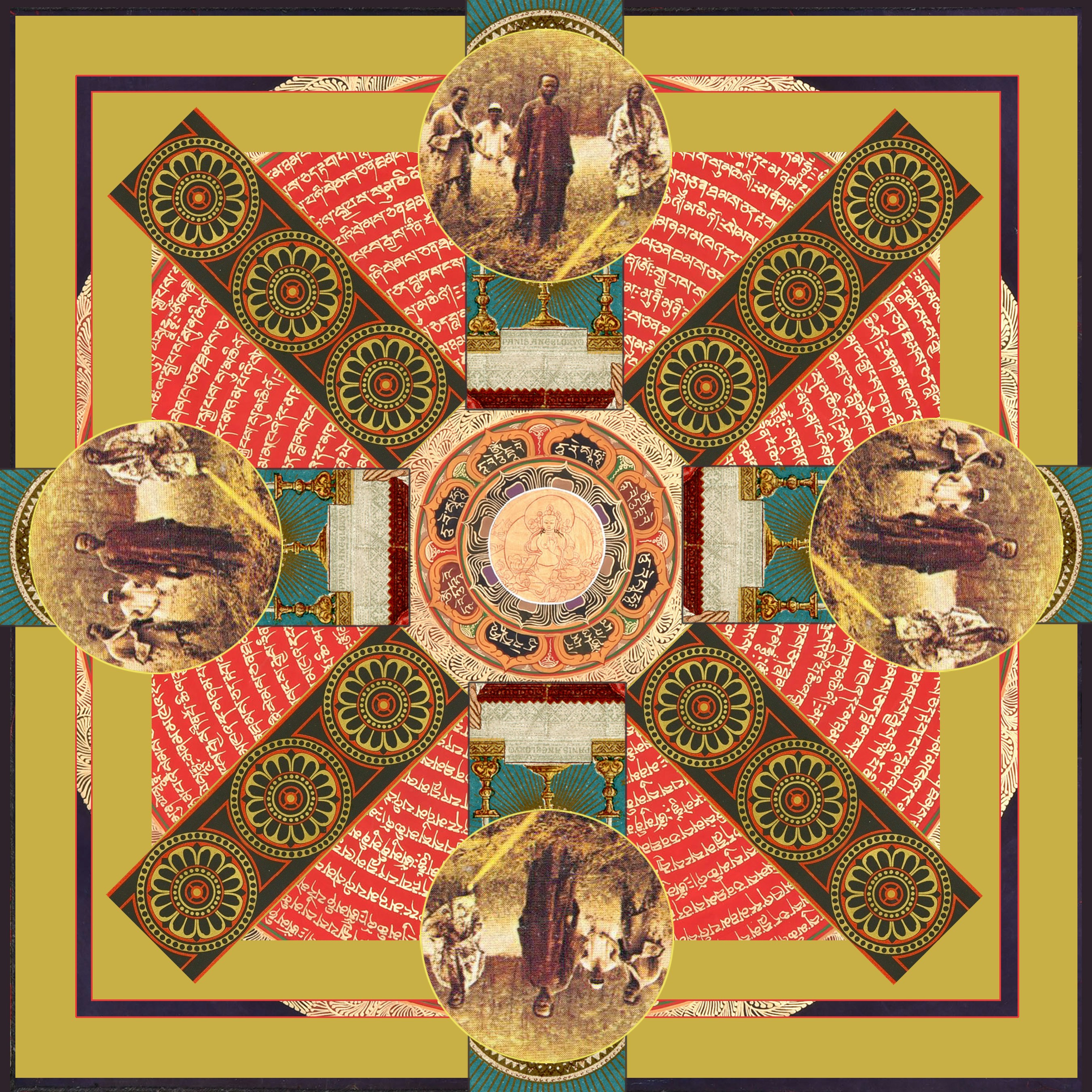 Mandala of Heritage: A Geometric Tapestry of Circles and Stripes