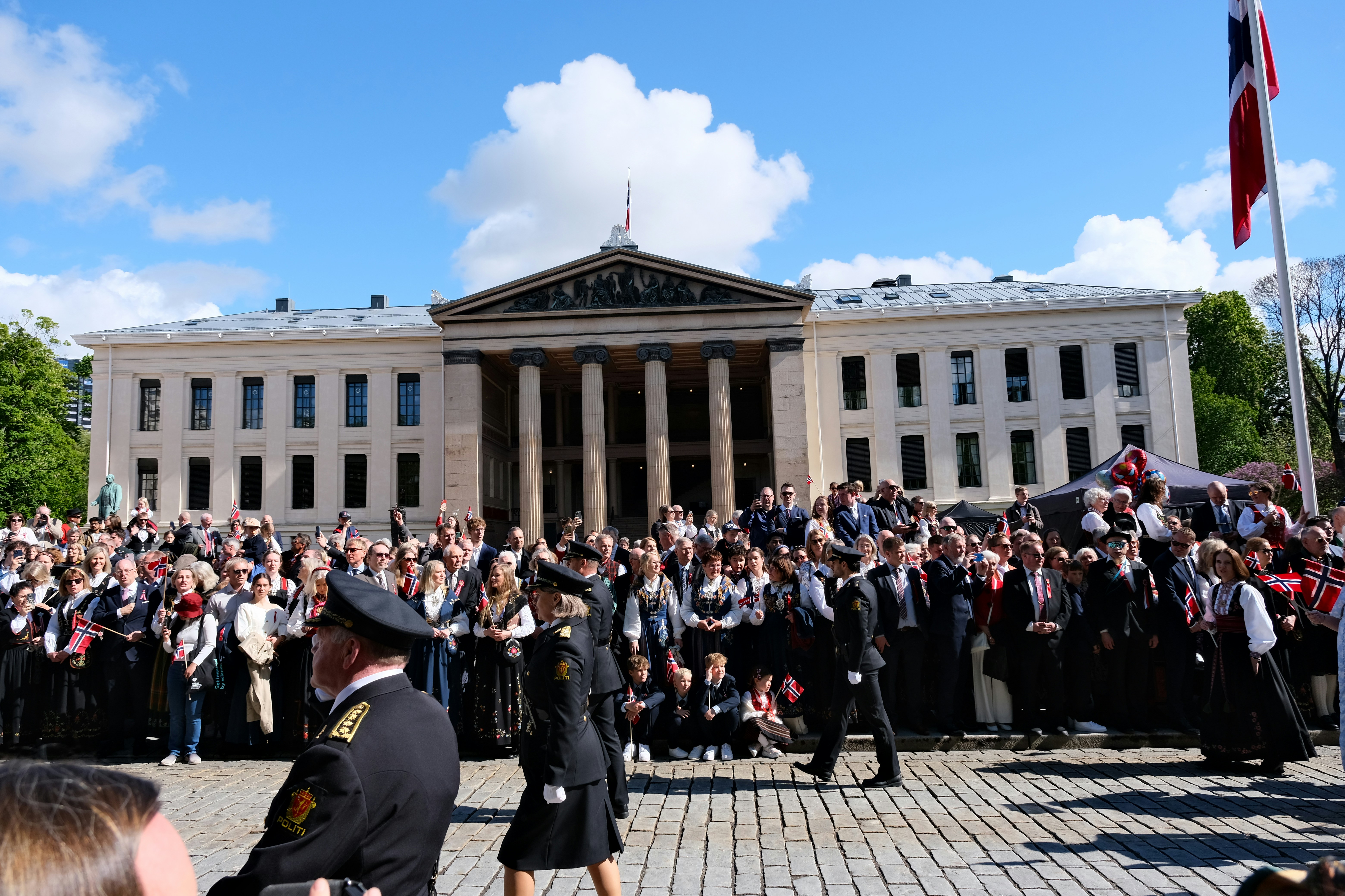 The front of the parade in Oslo, Norway. 17 May 2026
