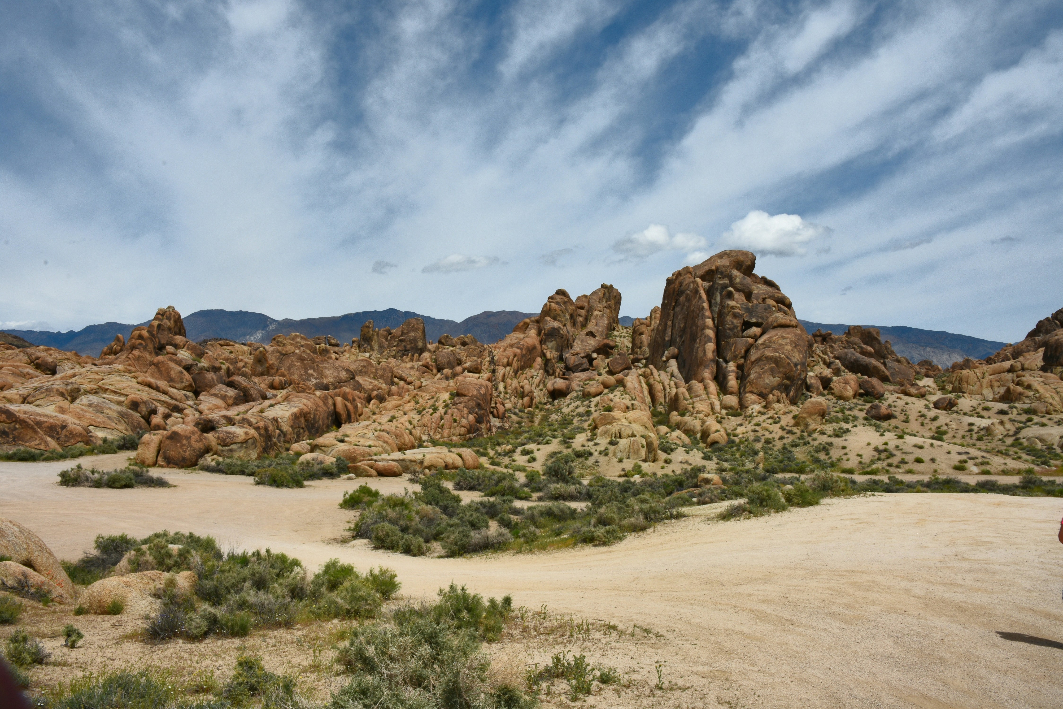 Desert Granite Castles Under a Wide Blue Sky