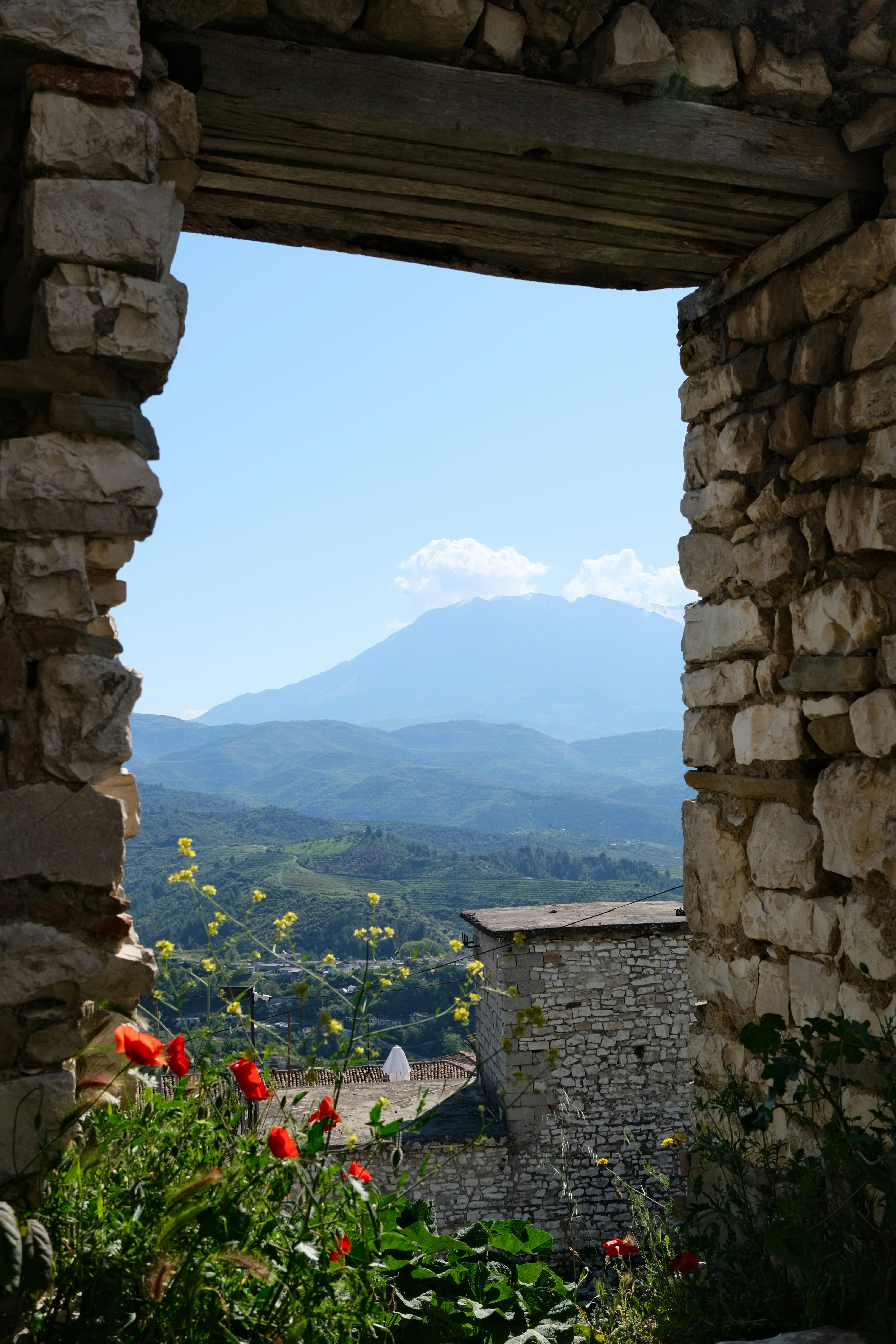 View from Berat castle, Berat, Albania. 2026