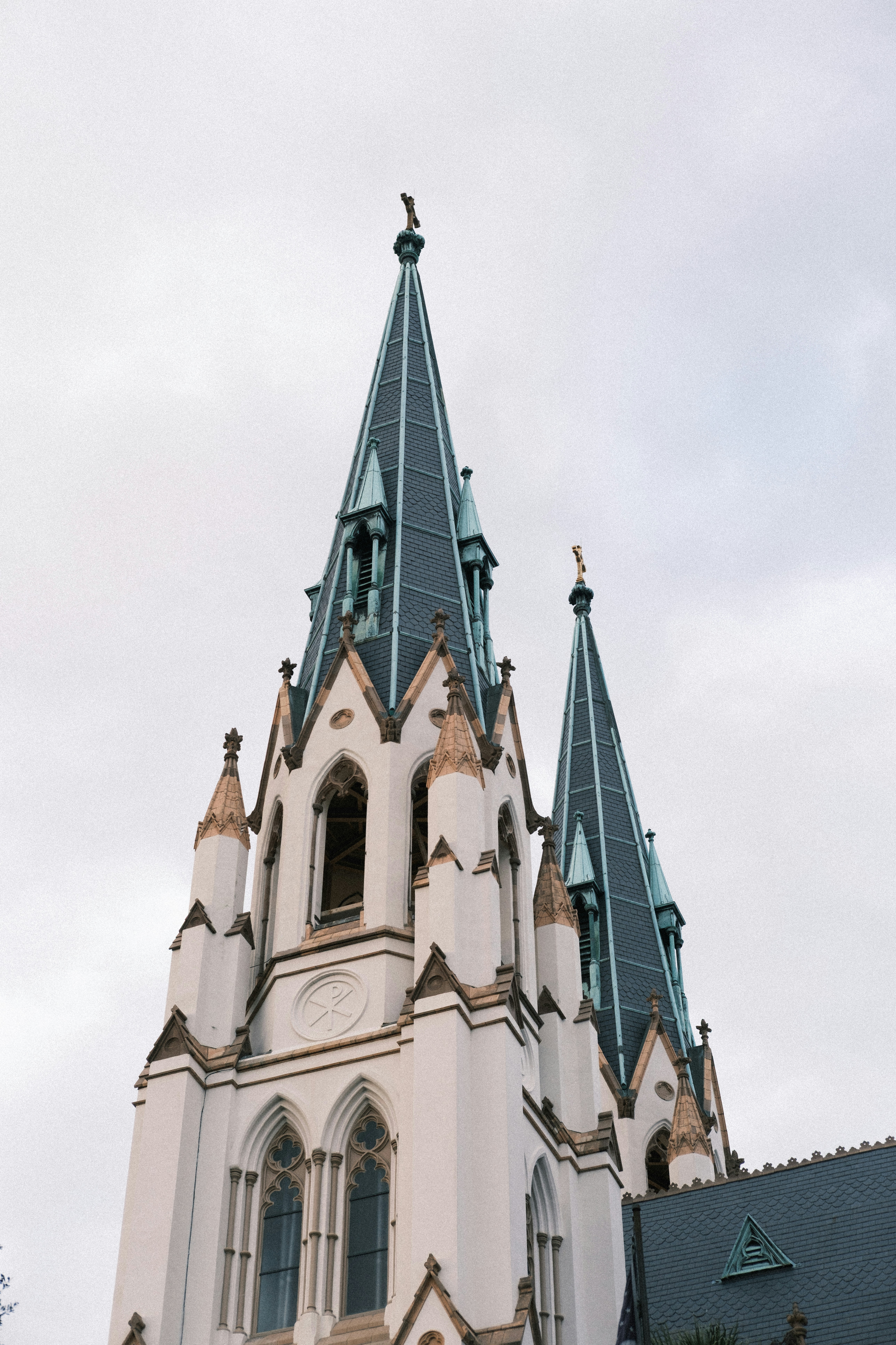 Gothic Spires Reaching Toward a Pale Sky