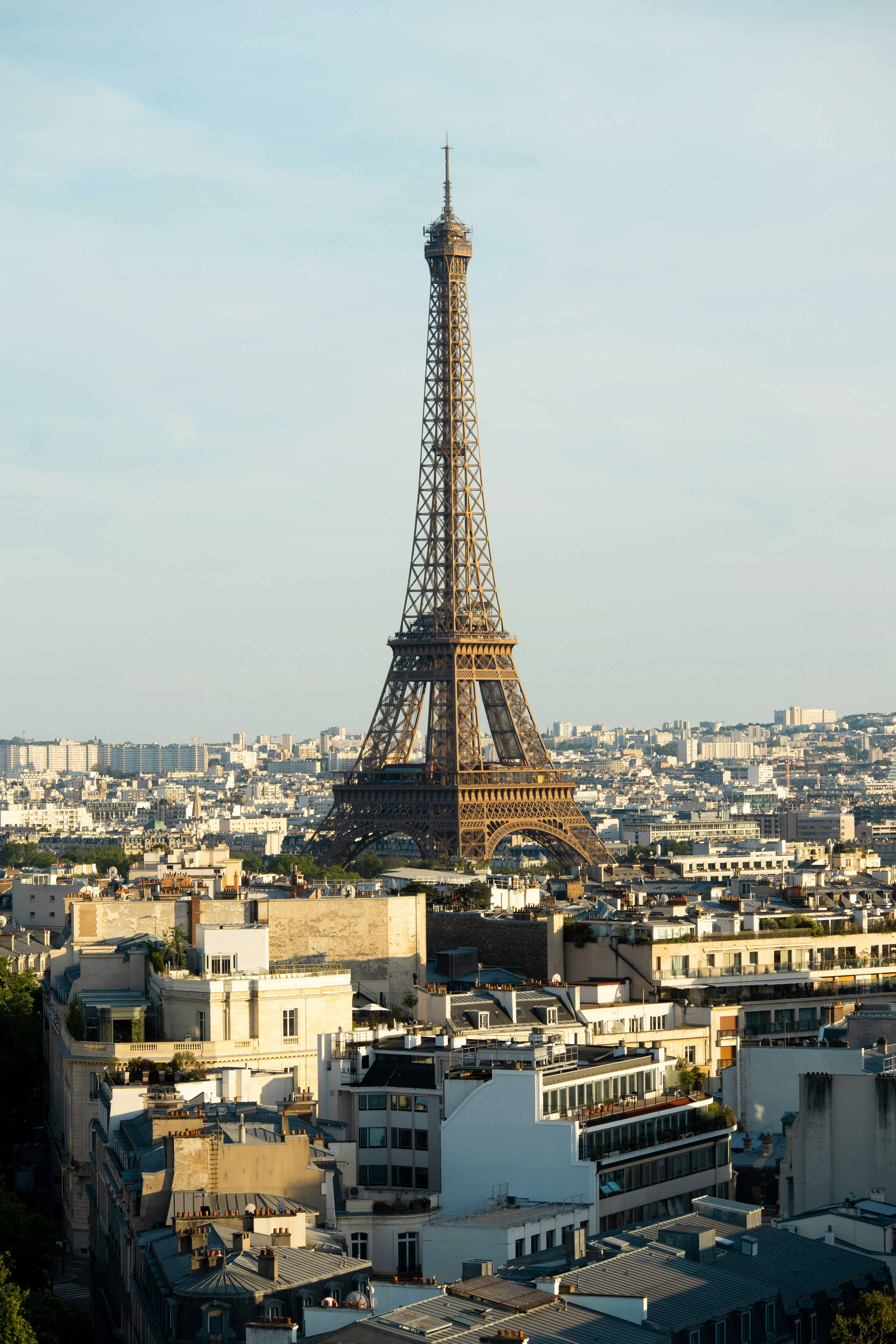 Paris in Focus: The Eiffel Tower Rising Above a Serene Cityscape