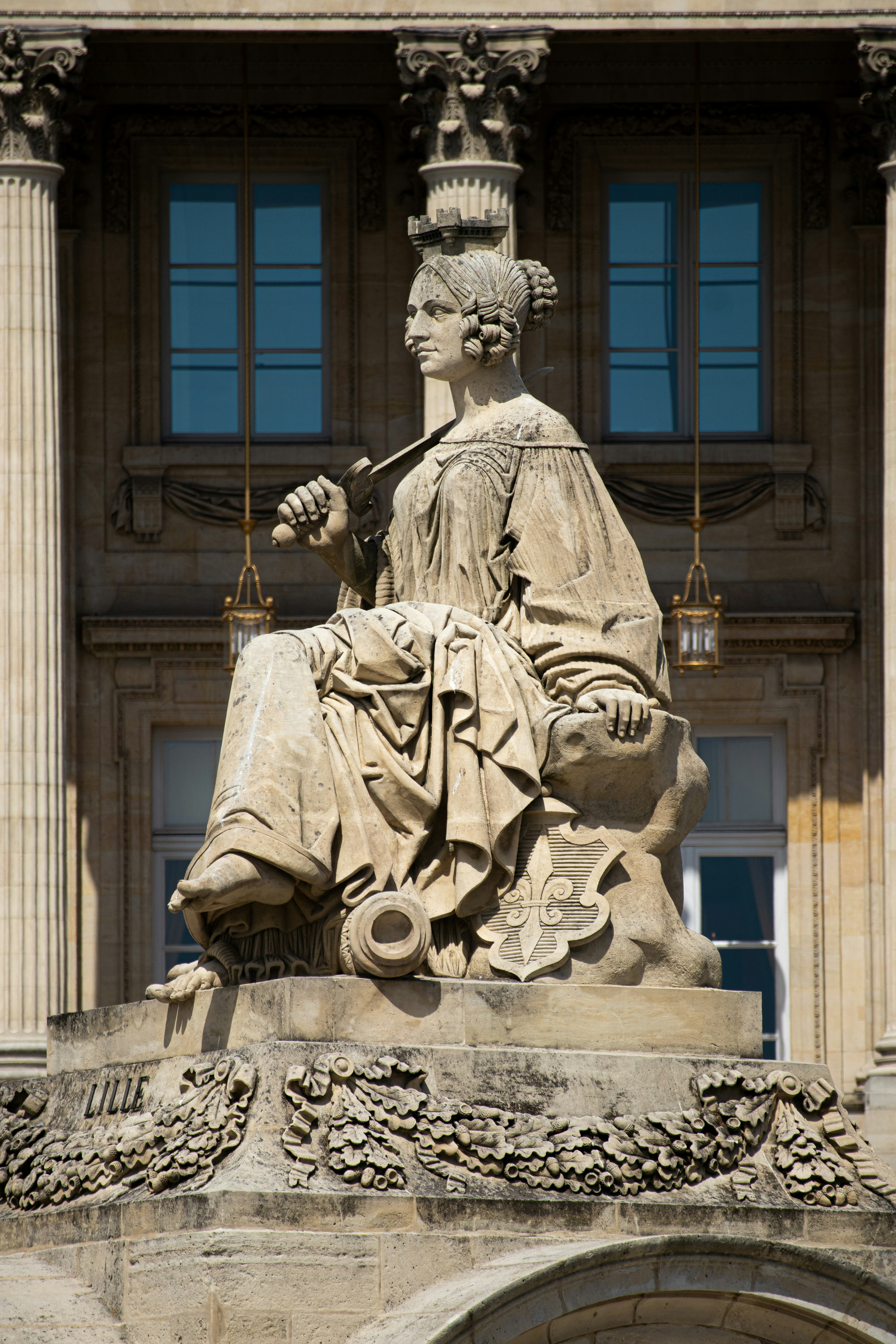 Stone Regent: A Seated Bust of Liberty guarding the Palace Steps