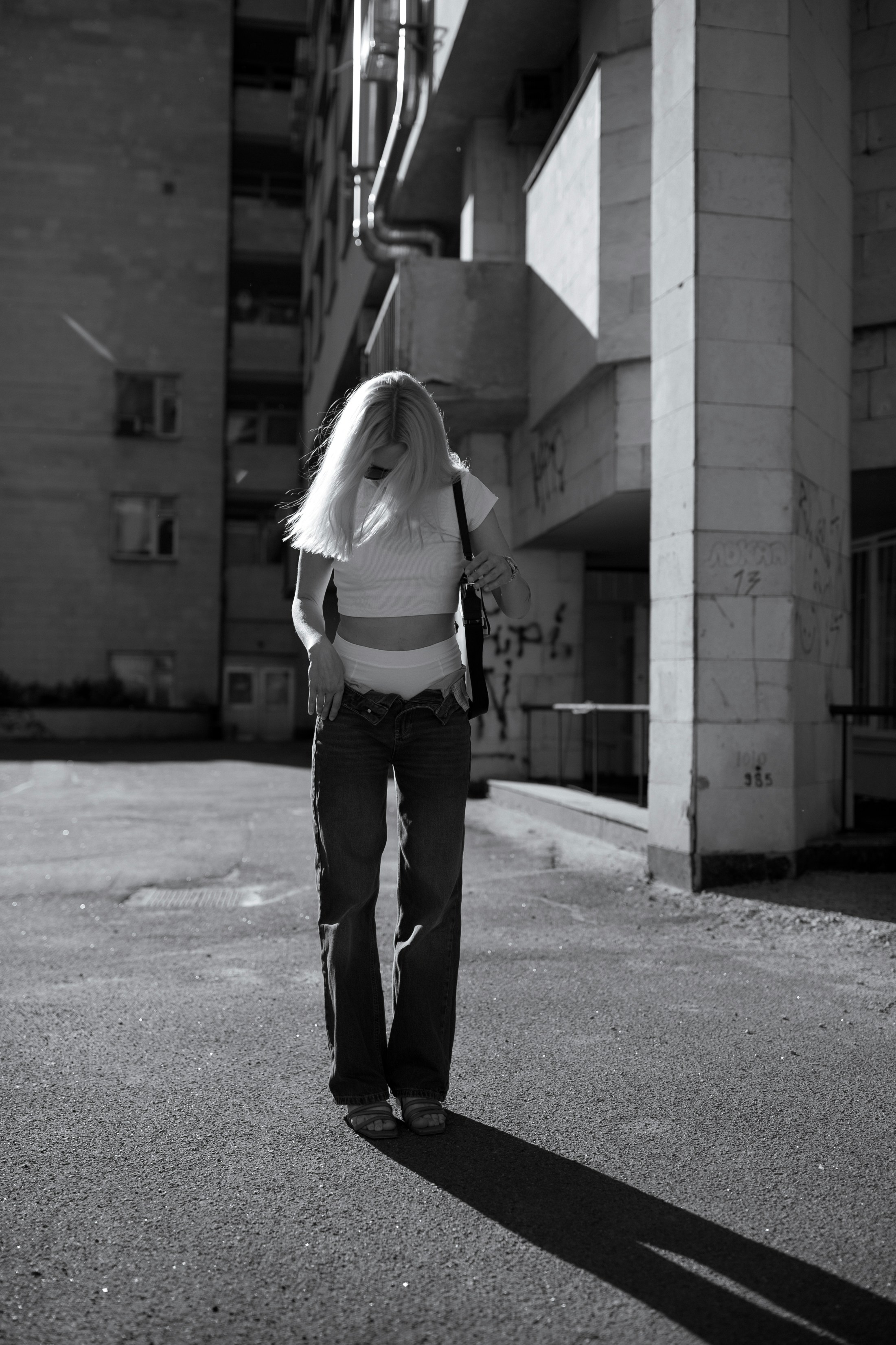 Urban Neon Silence: A Street-Glow Rendition with a Lone Figure