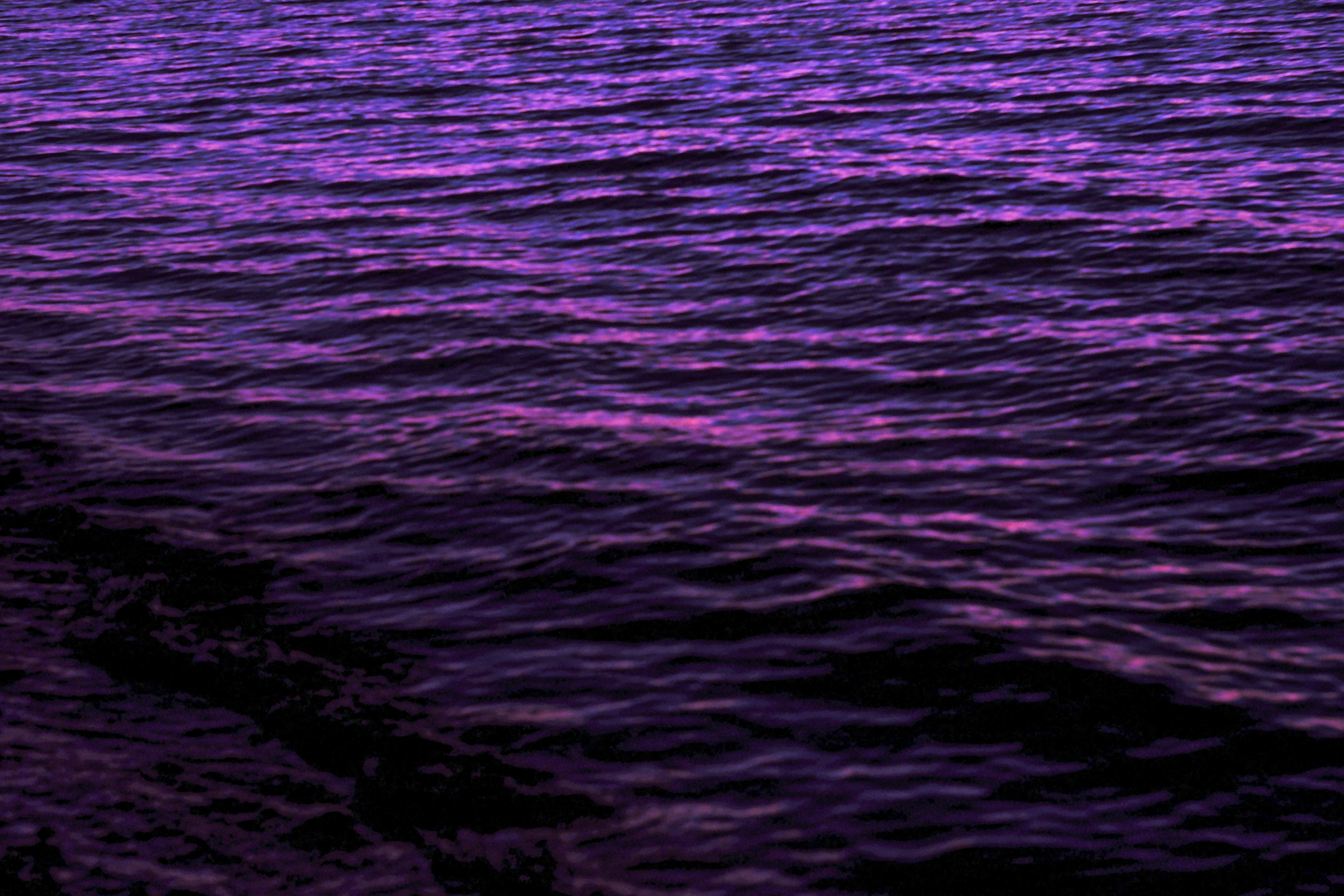 Midnight Tides: A Quiet Violet Sweep Across the Surface